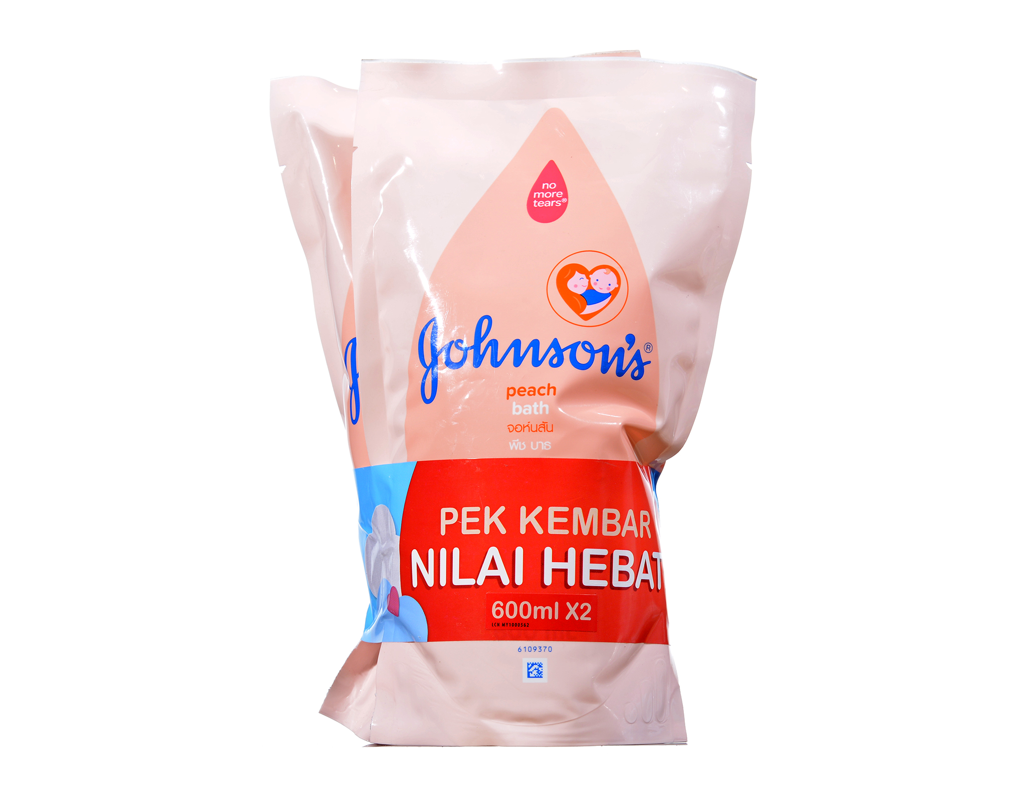 Johnson's Baby Bath Peach Refill Twin Pack | myaeon2go