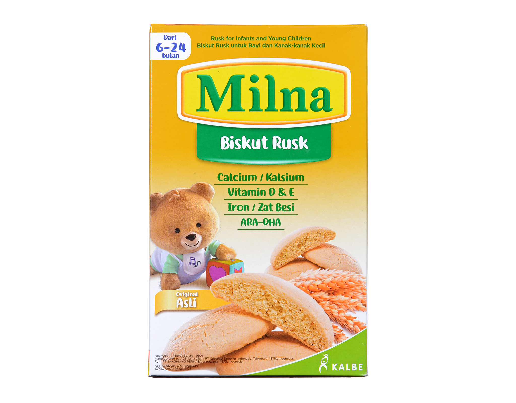 myAEON2GO | Milna Baby Biscuit + DHA Original 260 g