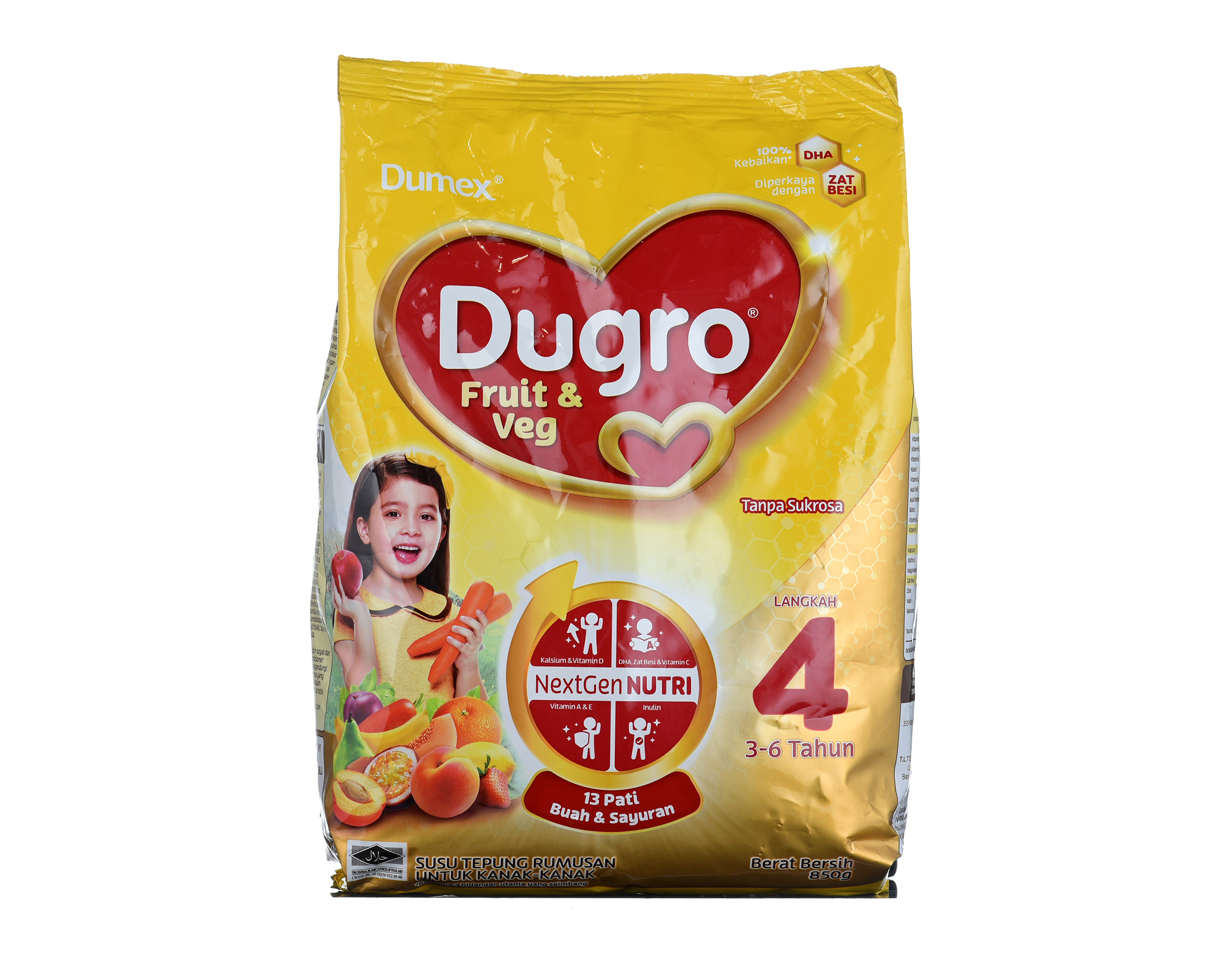 Dugro Step 4 Fruit & Vegetable Milk Powder Step 4 Fruit & Vegetable ...