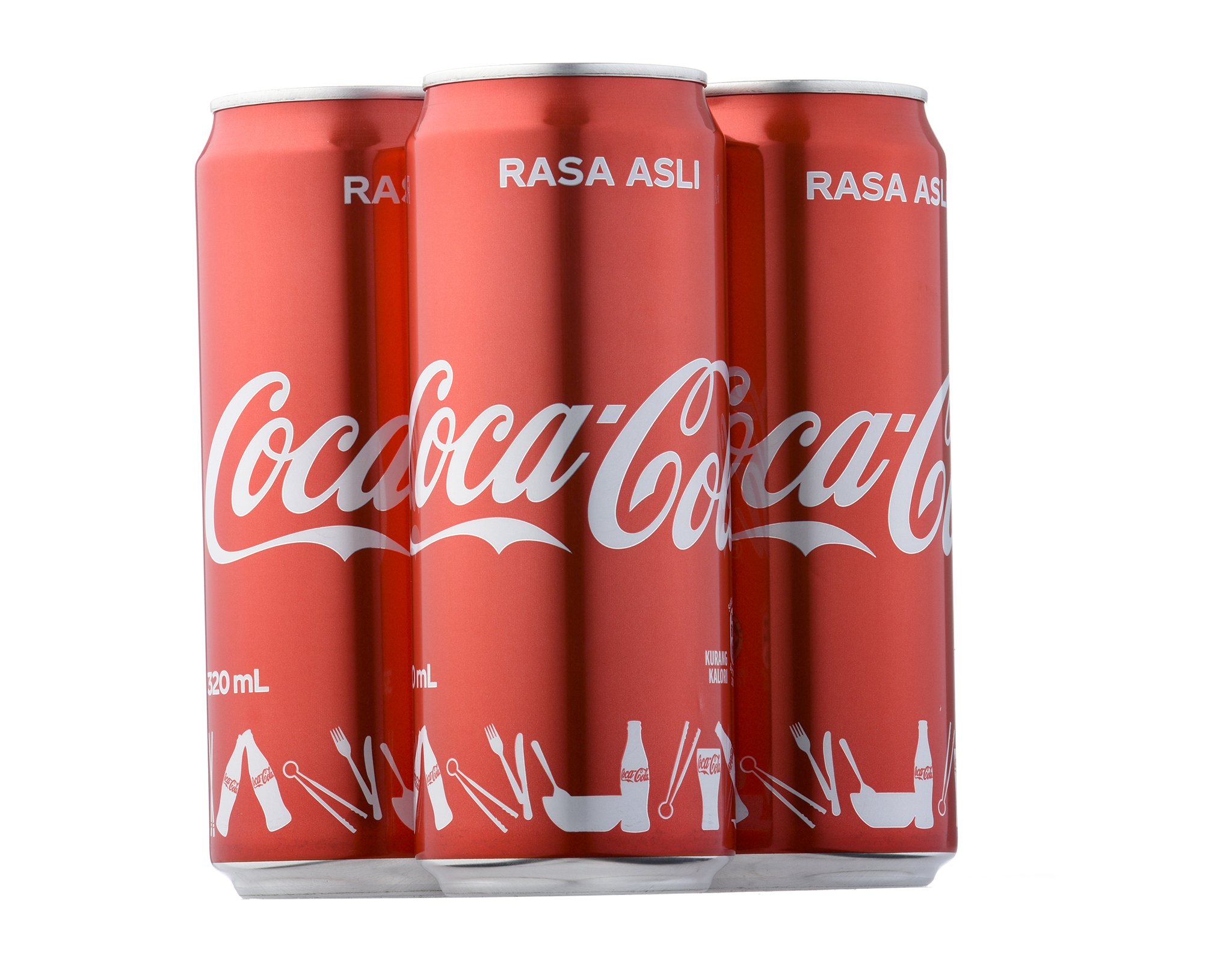 Coca-Cola 4 x 320 ml - Refreshing Carbonated Beverage with O