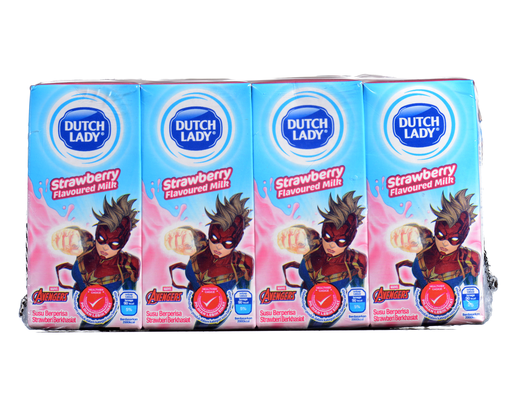 Dutch Lady UHT Milky Captain Marvel Strawberry Milk | myaeon2go