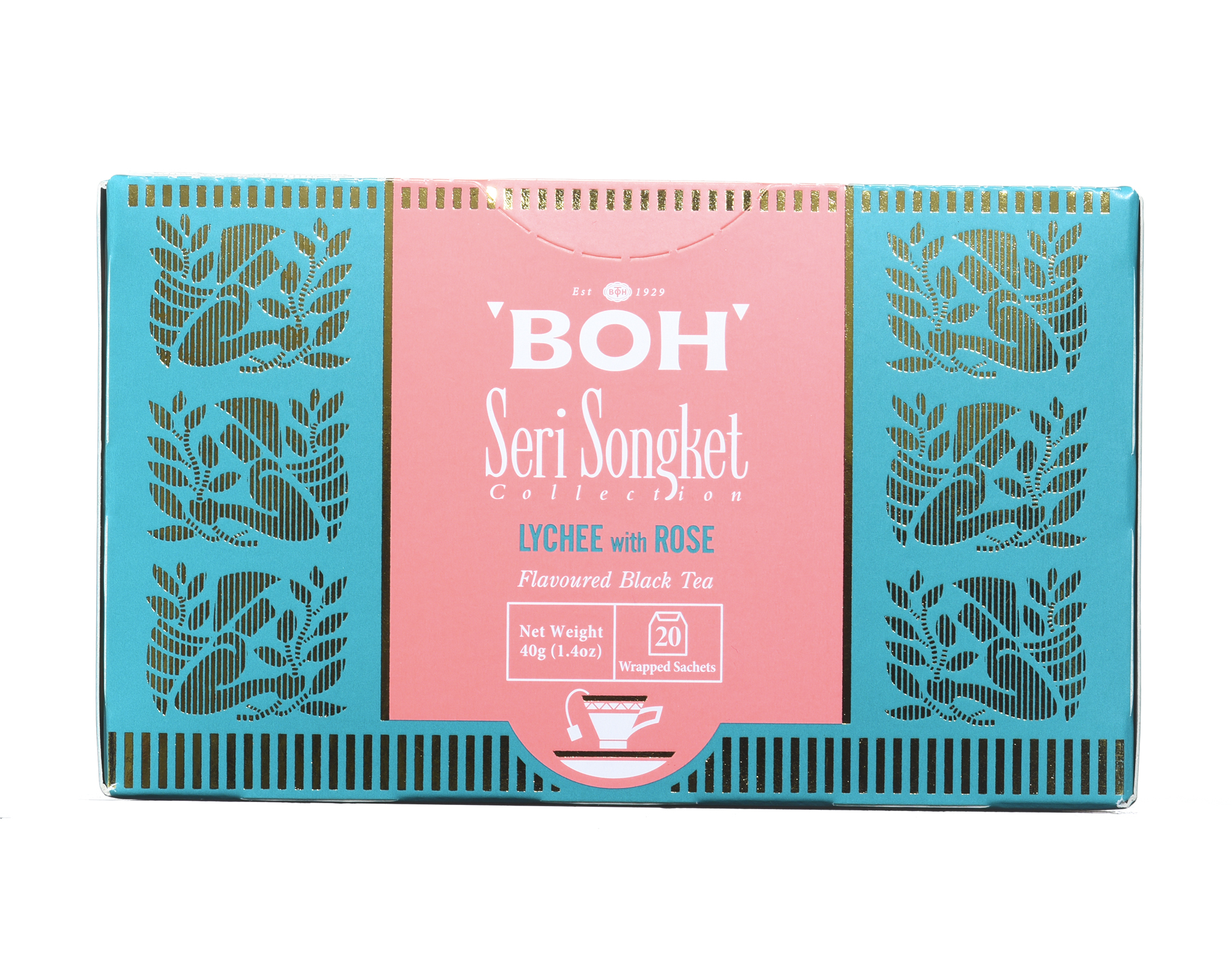 Boh Seri Songket Tea Bag Lychee Rose | myaeon2go