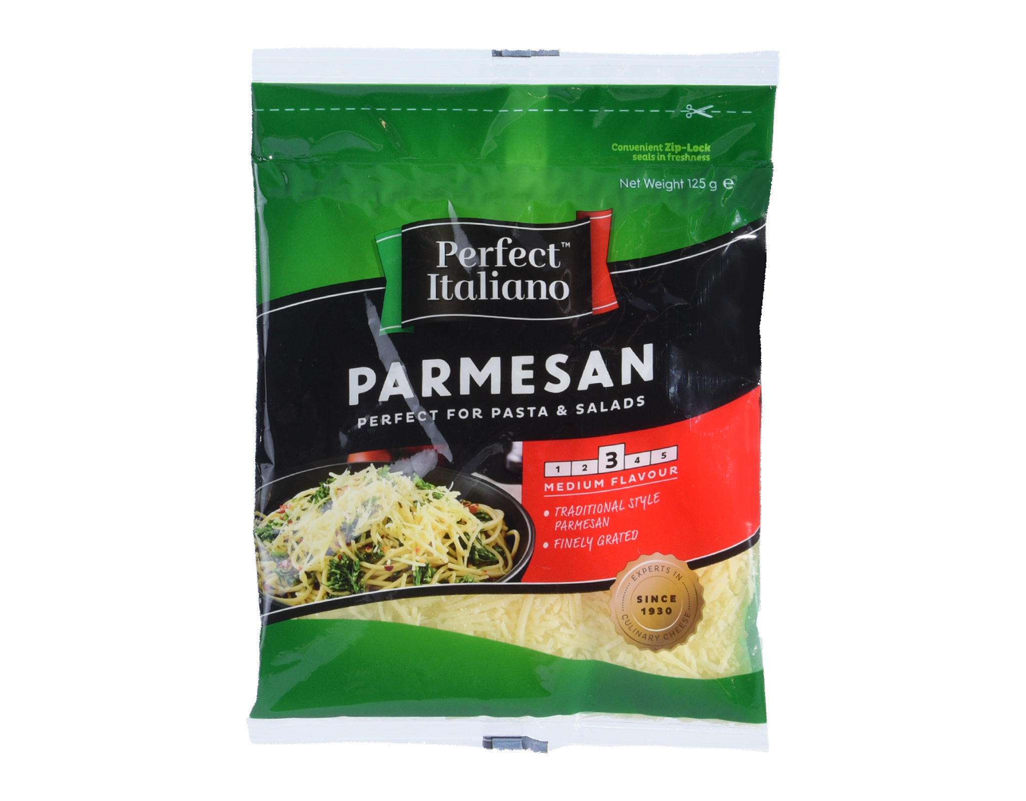 Perfect Italiano Parmesan Grated Cheese 125g Bold Flavor