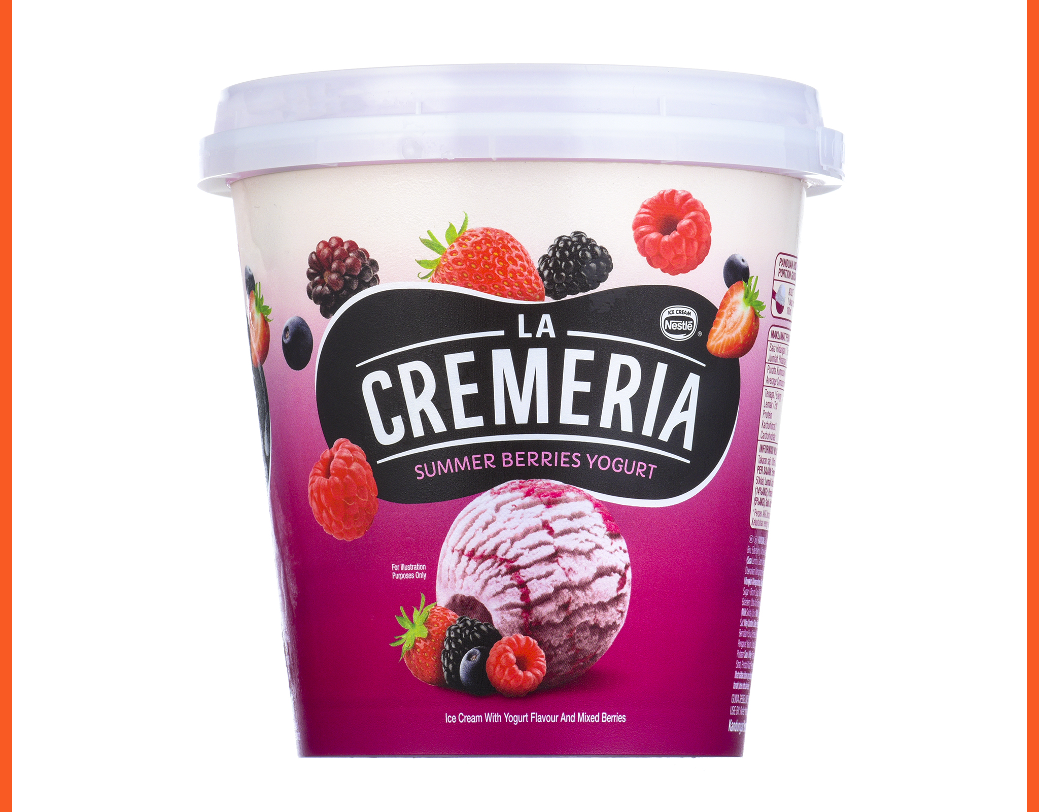 Cremeria Summer Berries Yogurt 750ml – Mixed Berries