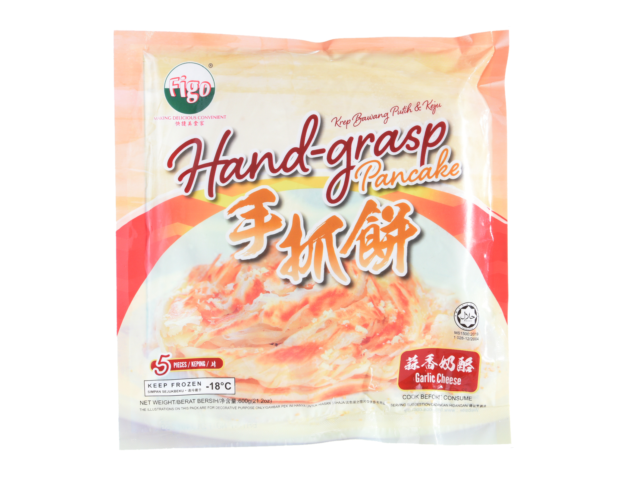 Figo Hand Grasp Pancake Garlic Cheese | myaeon2go
