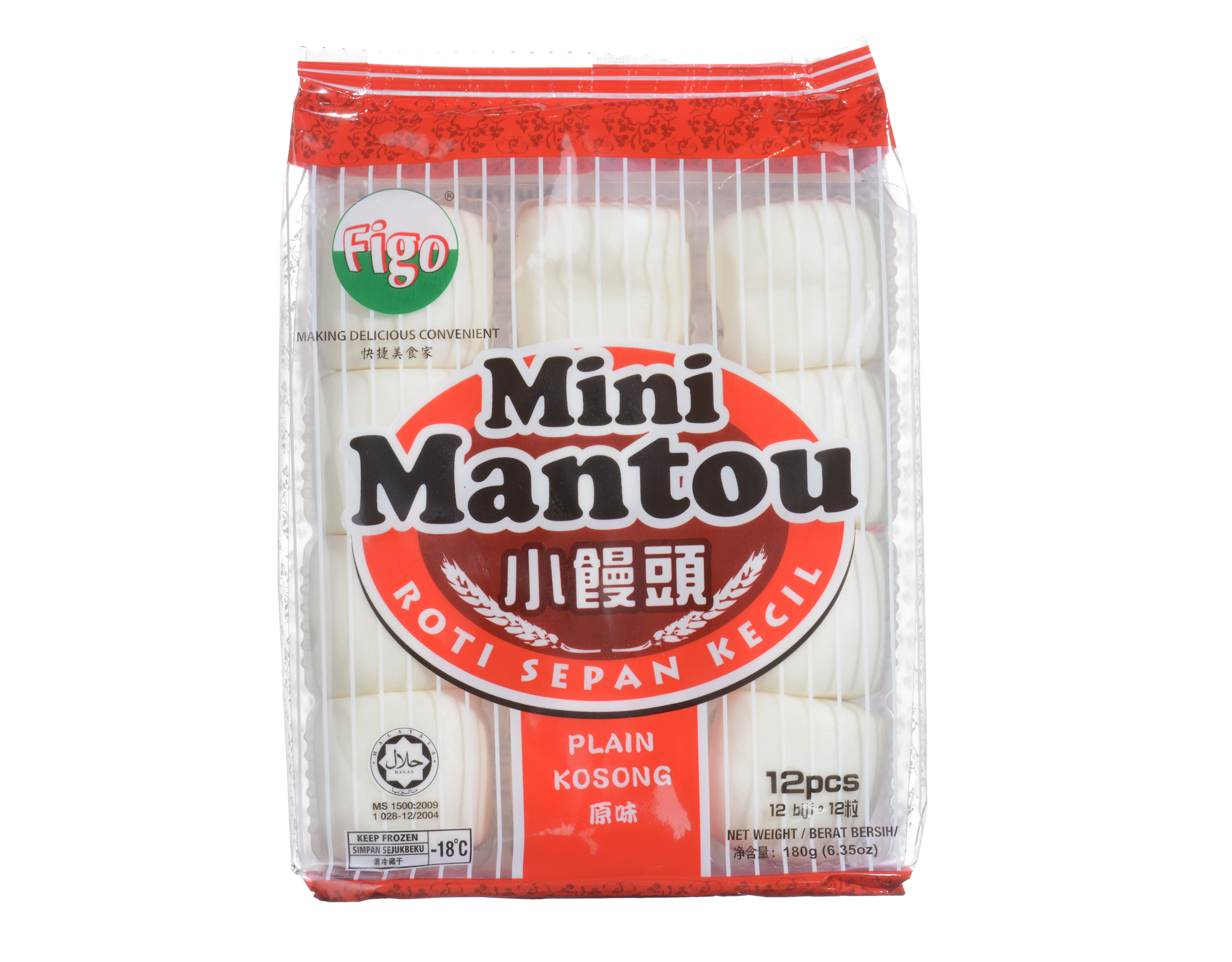 Figo Mini Mantou 12x180g - Delicious & Convenient