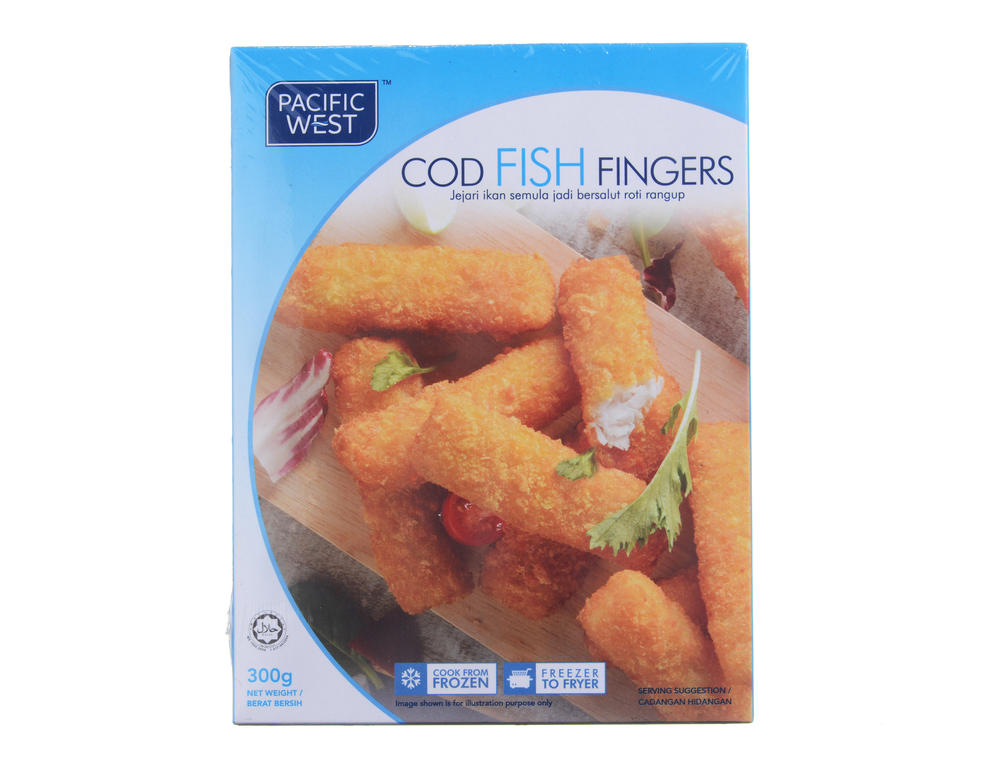 Pacific West Cod Fingers 300g - Crispy & Delicious