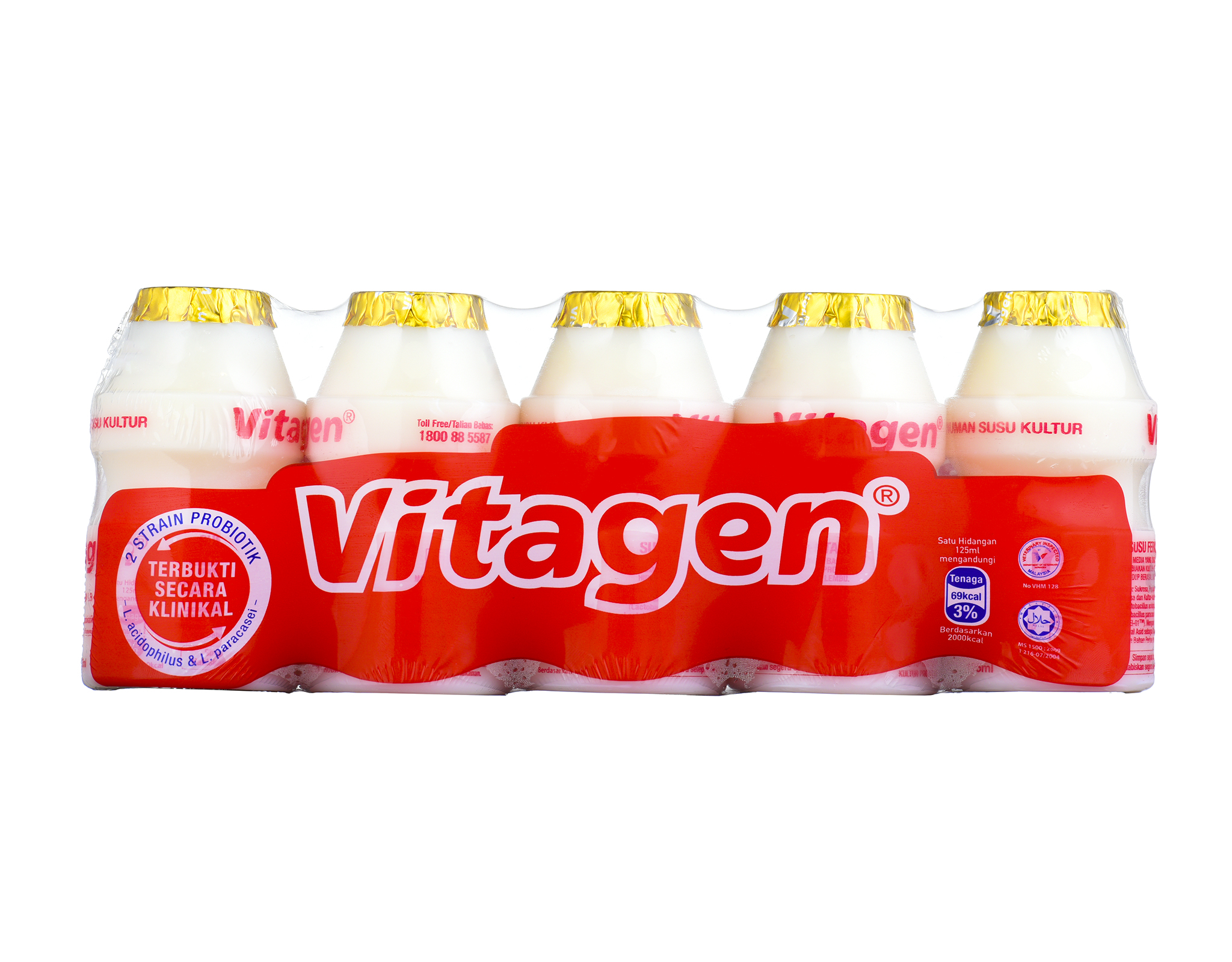 Vitagen Cultured Milk Original 5x125ml Probiotic Boost