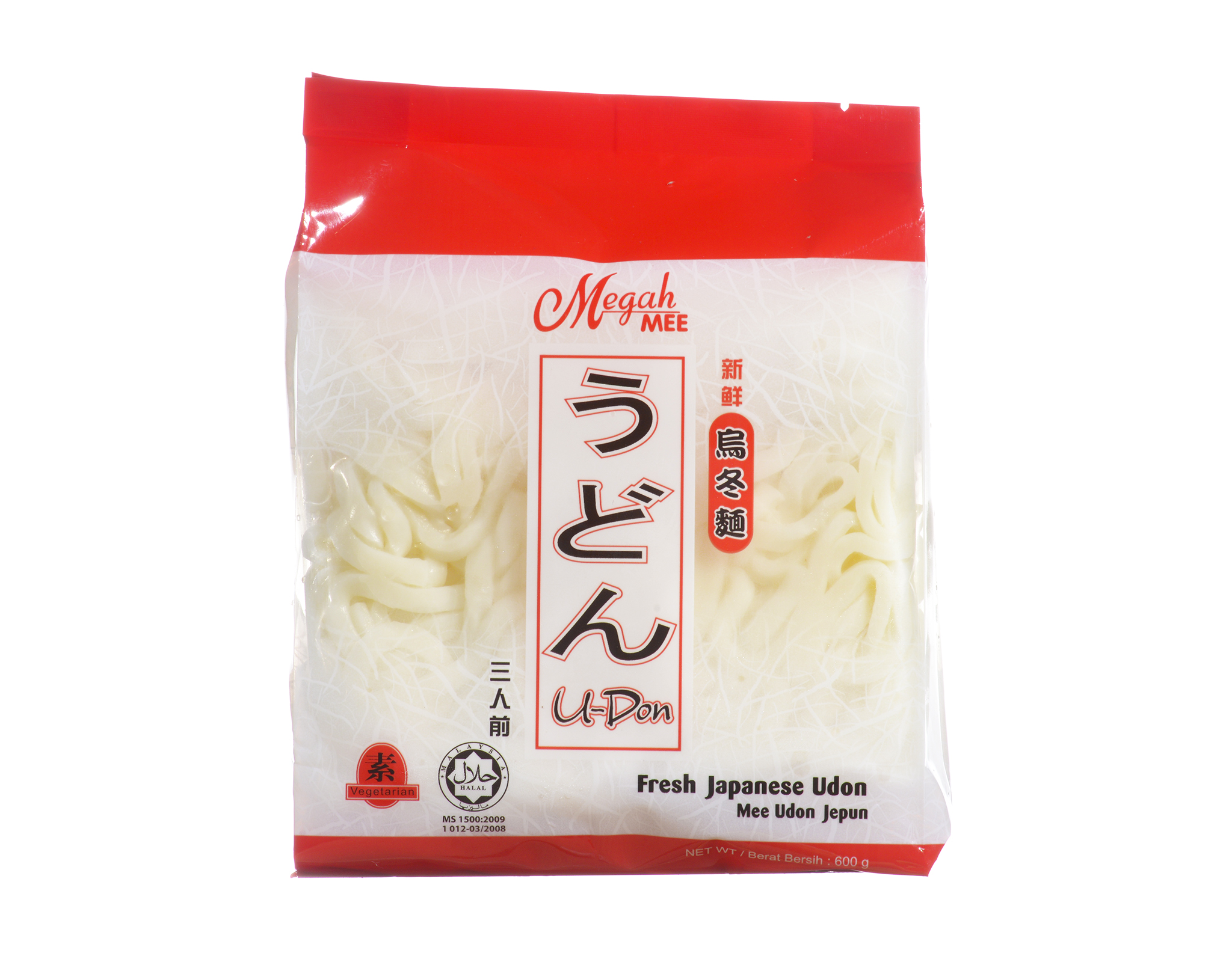 Megah Fresh Udon Noodle 600g – Vegetarian & Halal