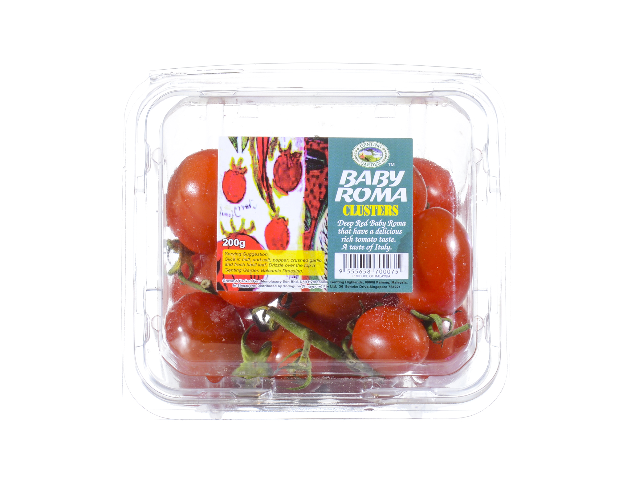 Genting Garden Malaysia Tomato Baby Roma, 200g - Rich Taste