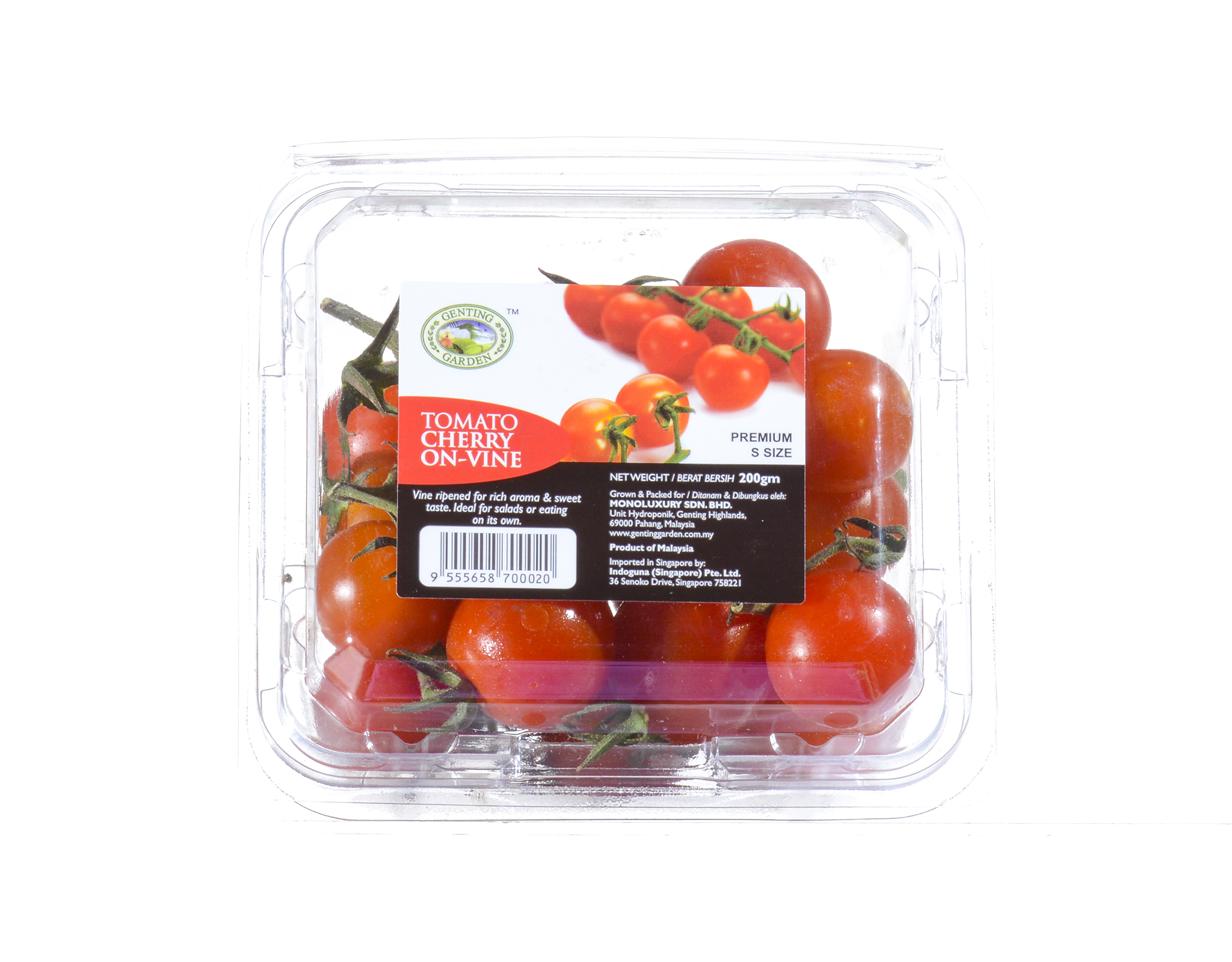 Genting Garden Tomato Cherry Onvine, 200g - Sweet & Aromatic