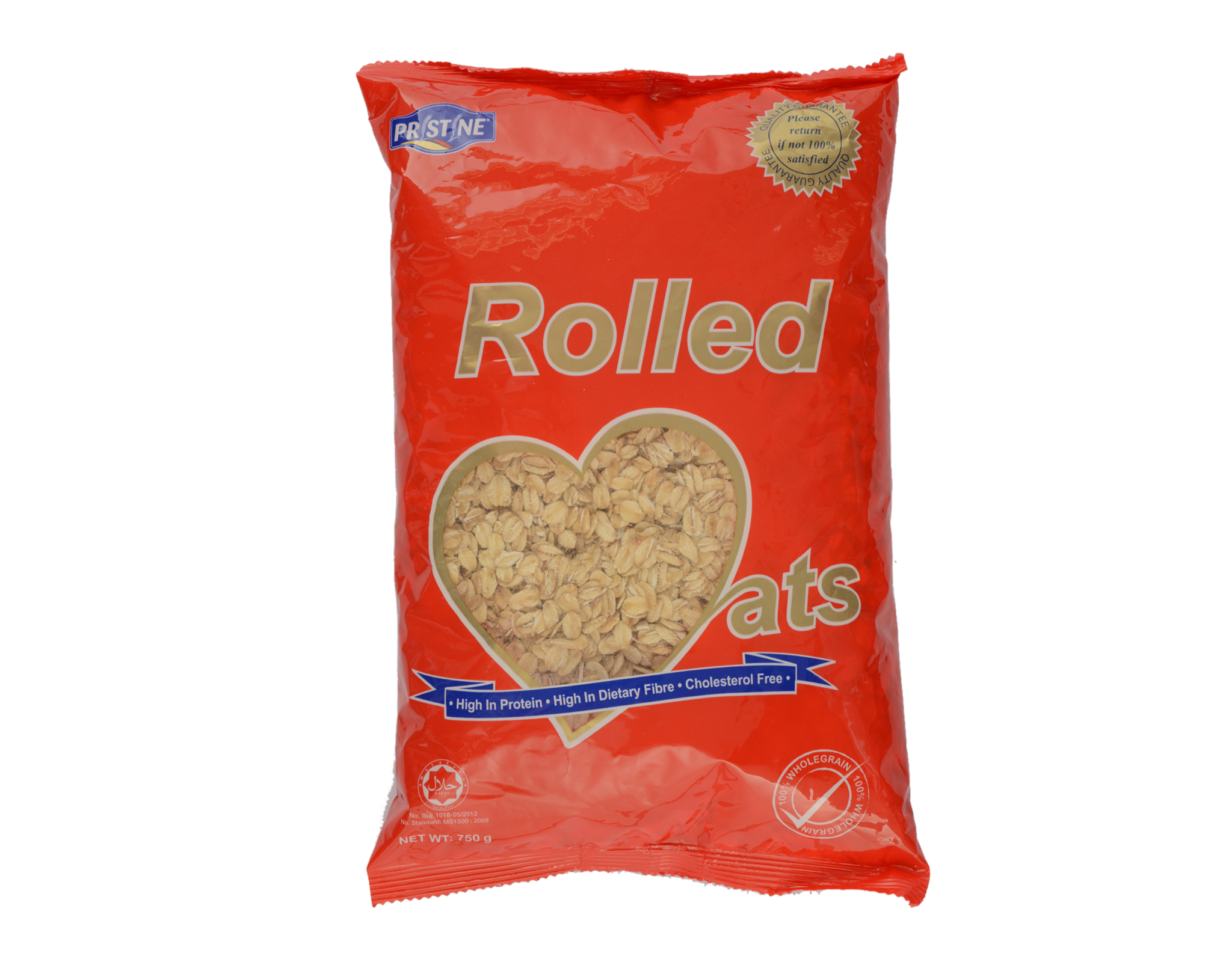 Pristine Rolled Oat, 750g - High Fiber, Cholesterol Free