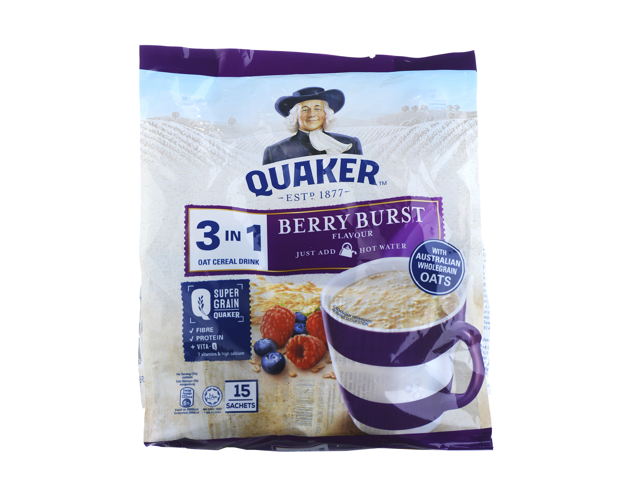 Quaker 3 In 1 Cereal Berry Burst | myaeon2go