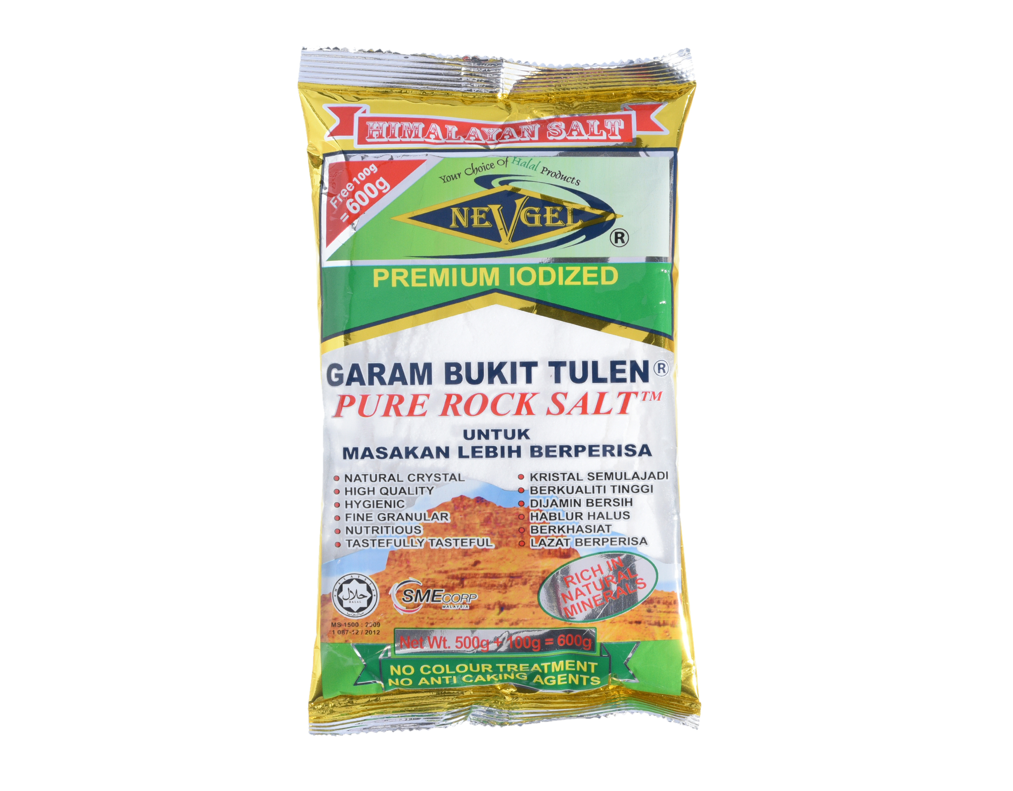 Nevgel Premium Iodized Pure Rock Salt | myaeon2go