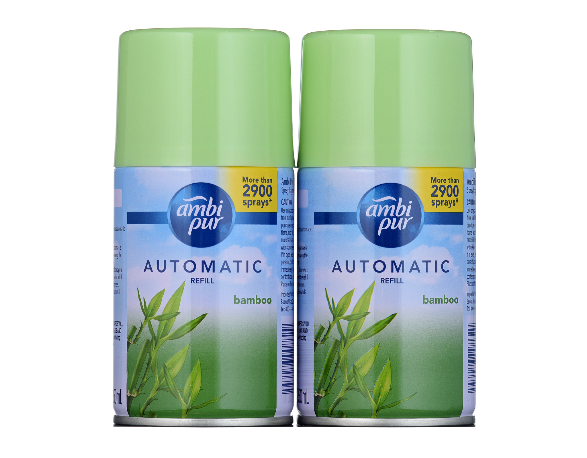 Ambi Pur Bamboo Refill, 2x250ml - Refreshing Scent
