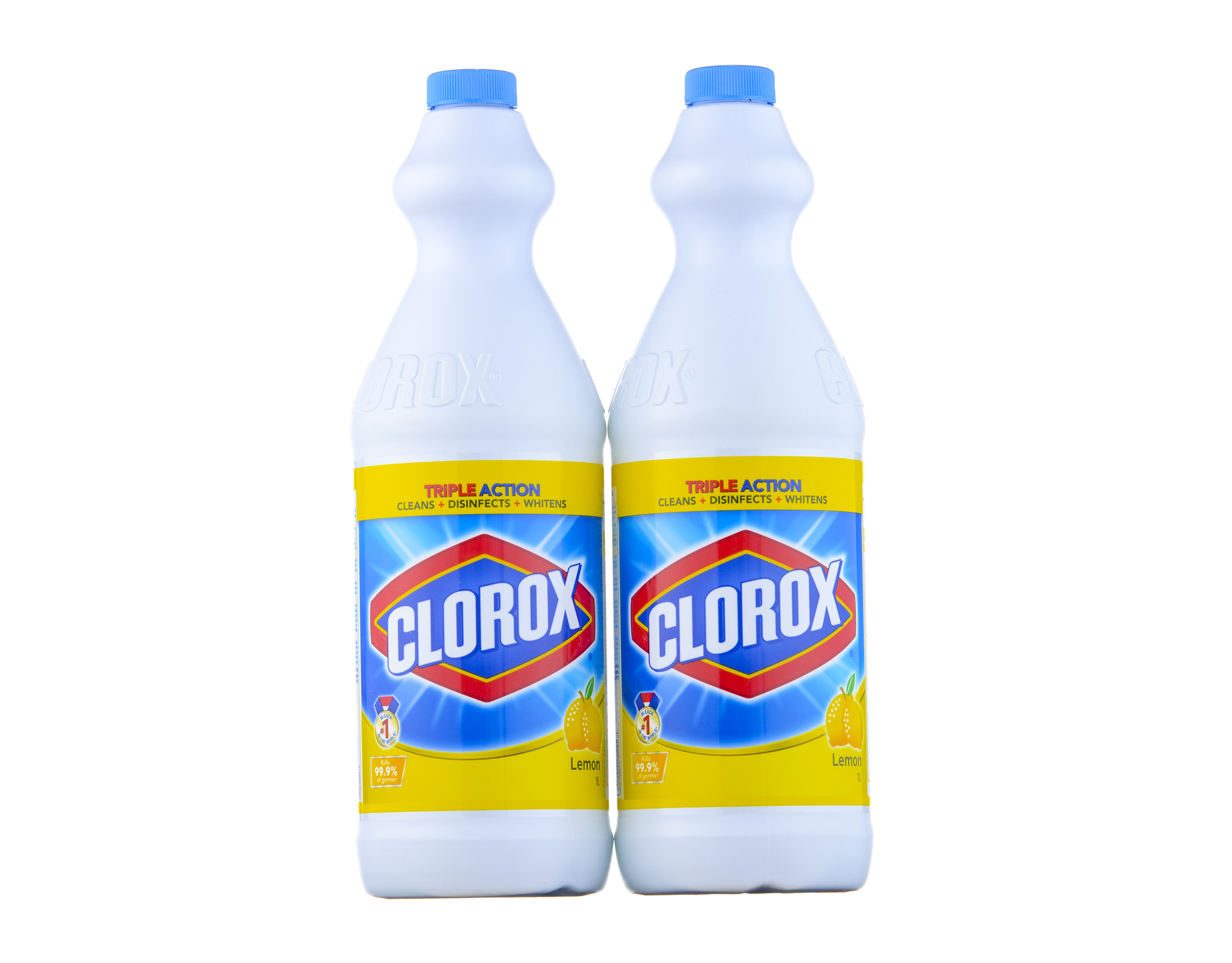 Clorox Bleach Lemon Twin Pack 2x1L - Kills 99.9% Germs