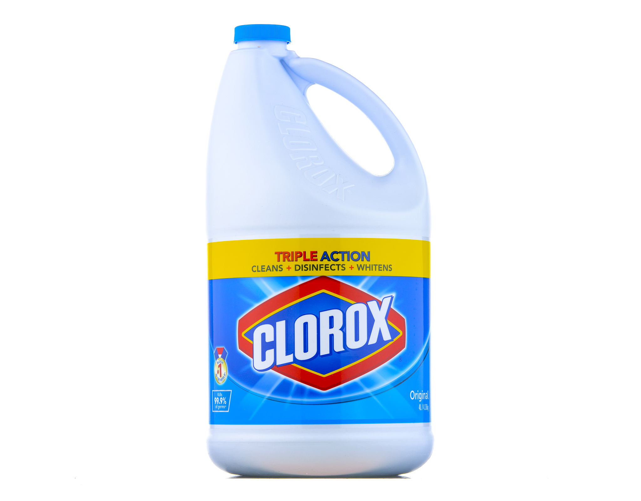 Clorox Bleach Original, 4L - Kills 99.9% Germs