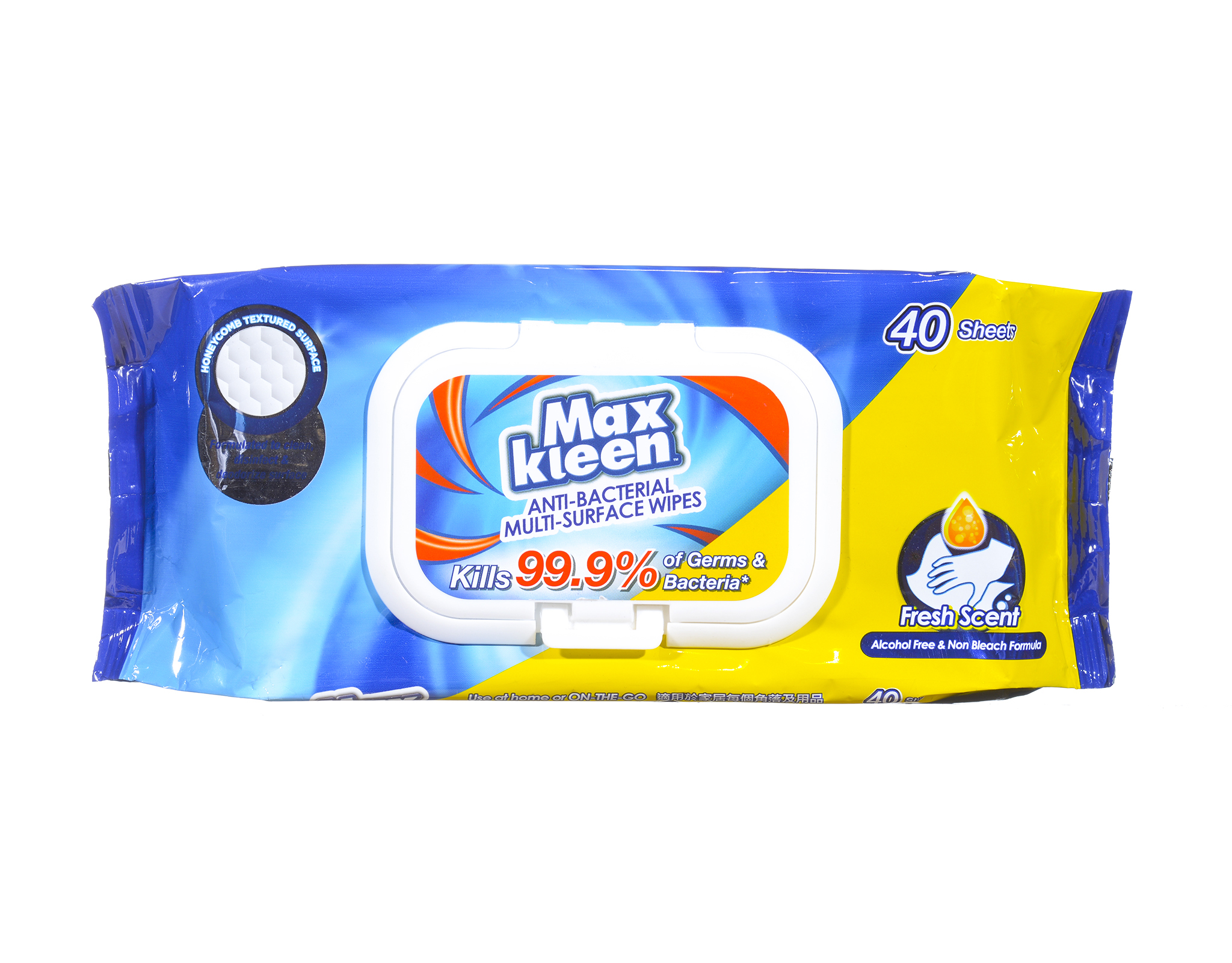 Maxkleen 9 Anti-Bacterial Multi-Surface Wipes | myaeon2go