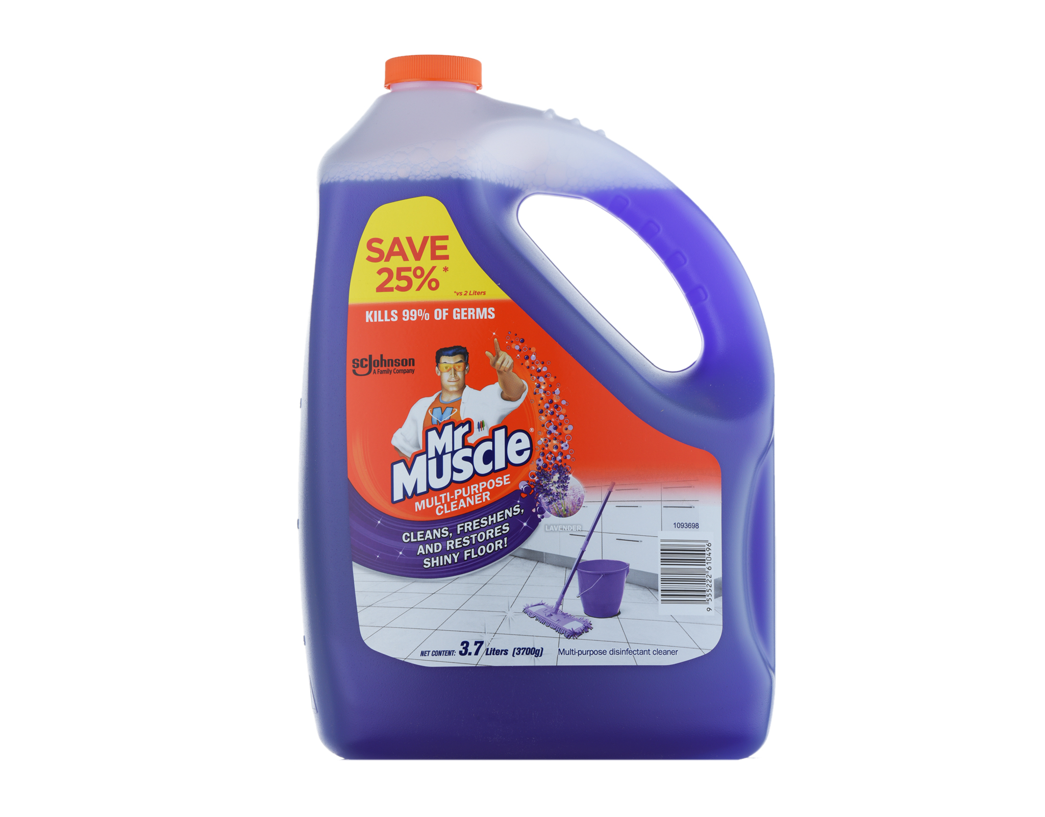 Mr Muscle Multipurpose Cleaner Lavender 3.7L - Kills 99%