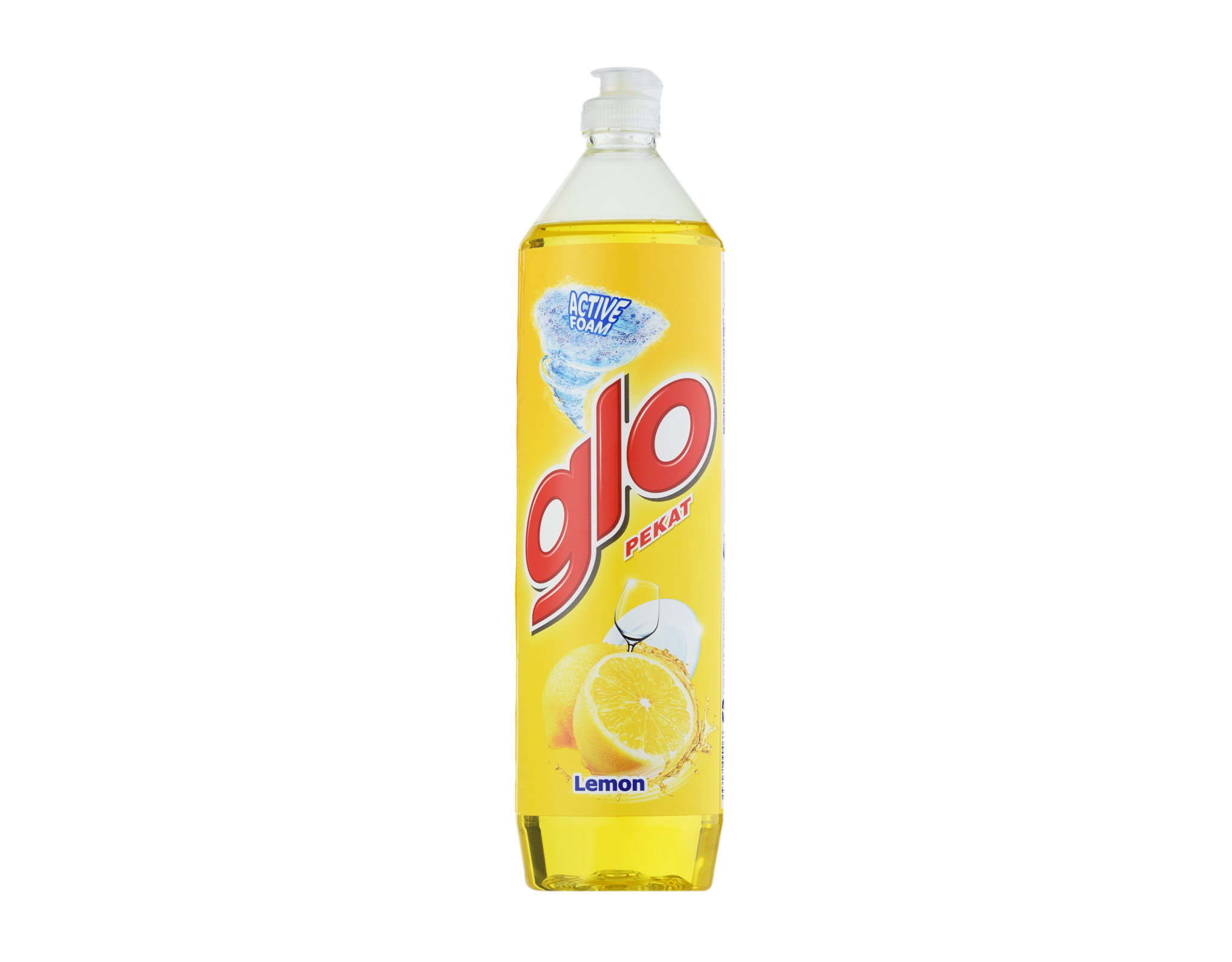 Glo Dishwash Liquid Lemon, 800ml - Grease Removal