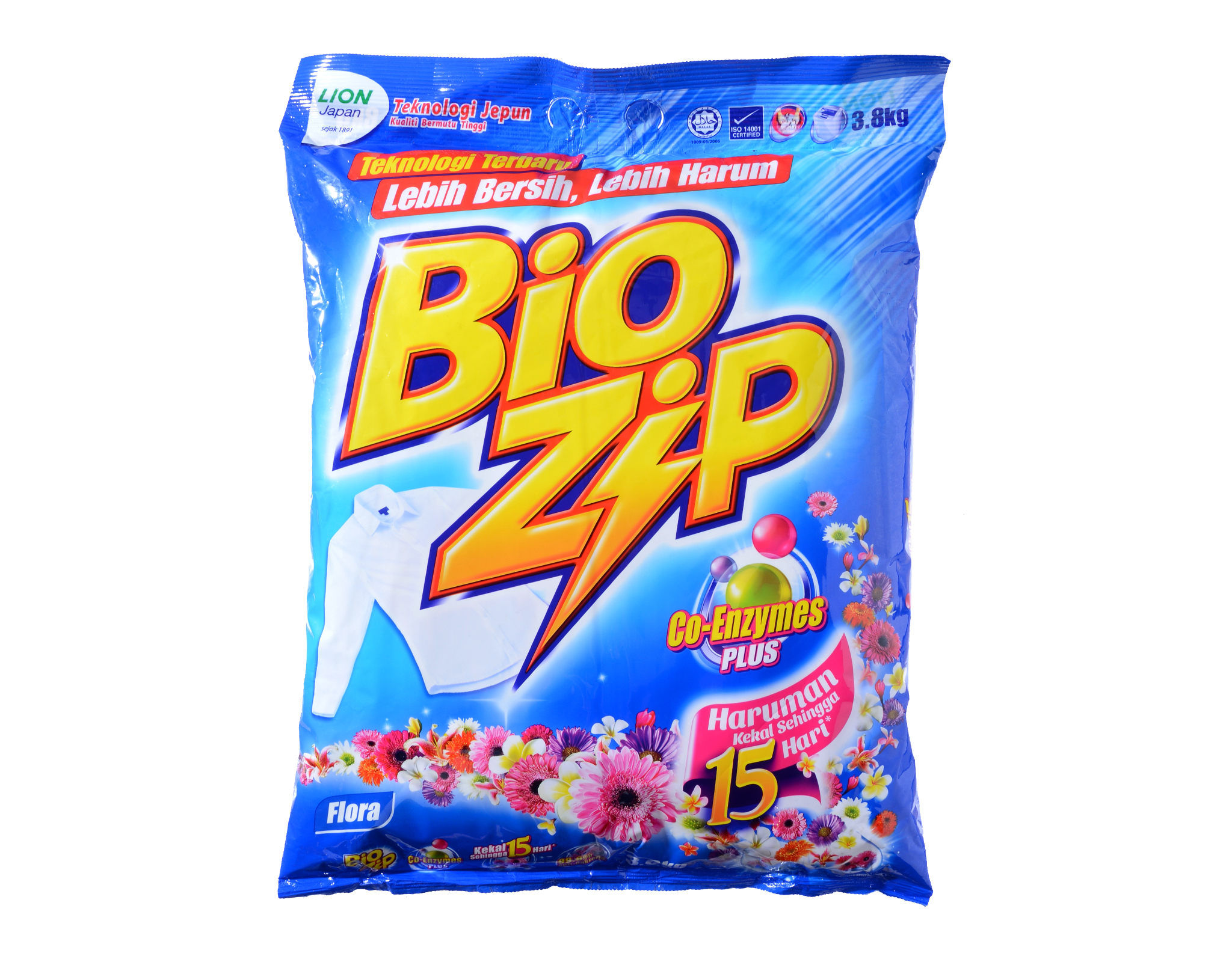 Bio Zip Floral 3.8kg - Long-Lasting Detergent