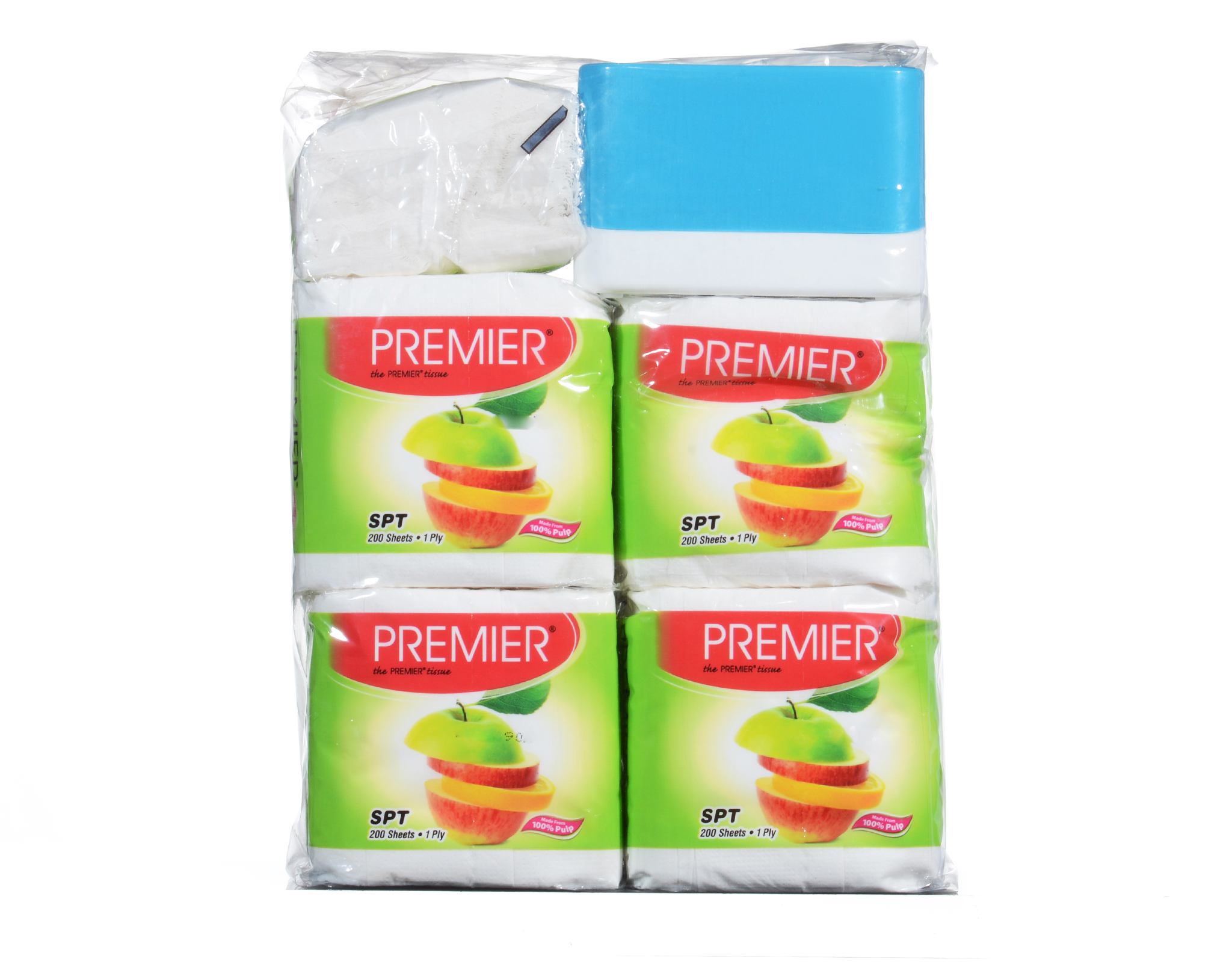Premier Single Pull Up Tissue With Dispenser | myaeon2go