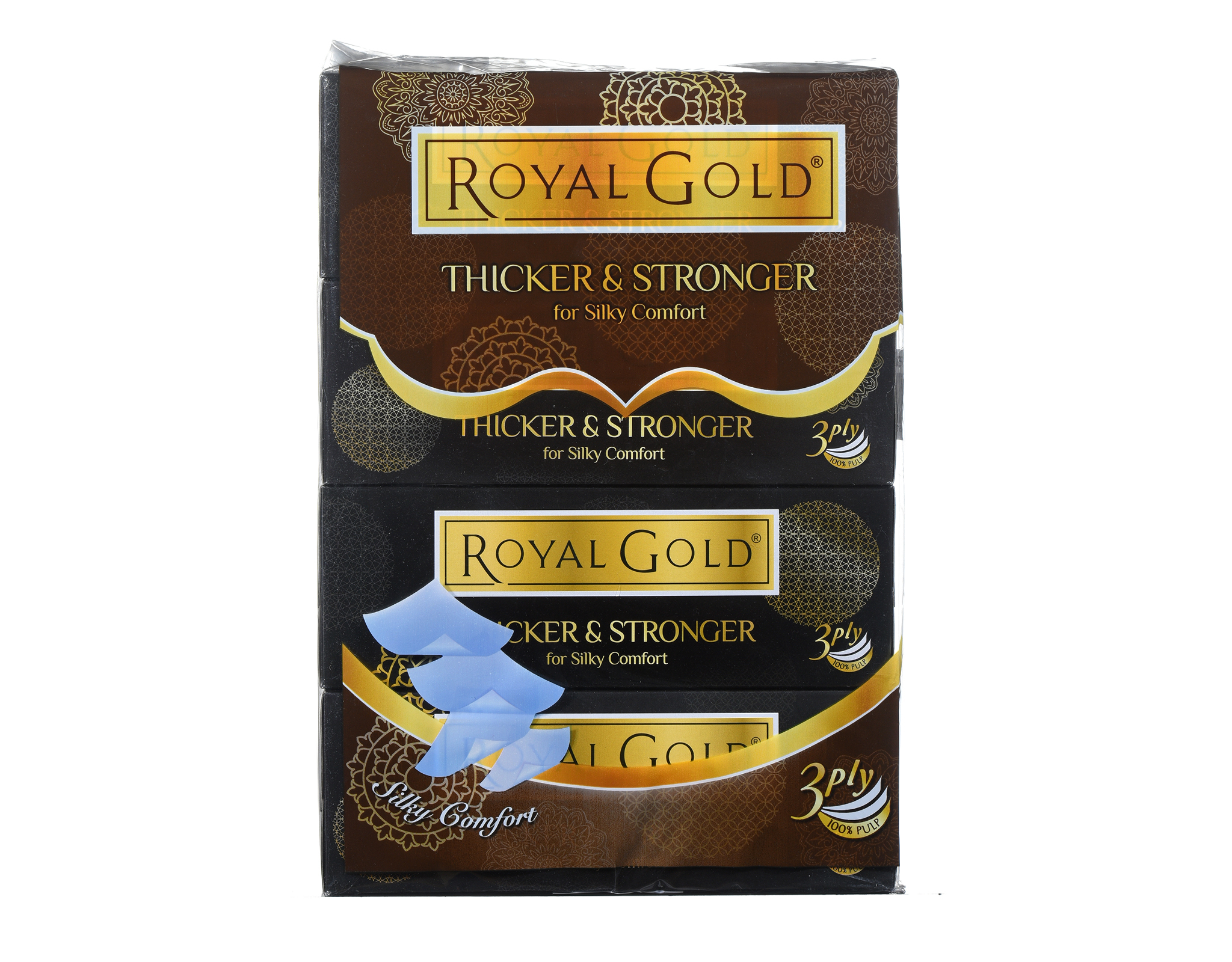 Royal Gold Facial Tissue, 4 x 80 sheets - Silky Comfort