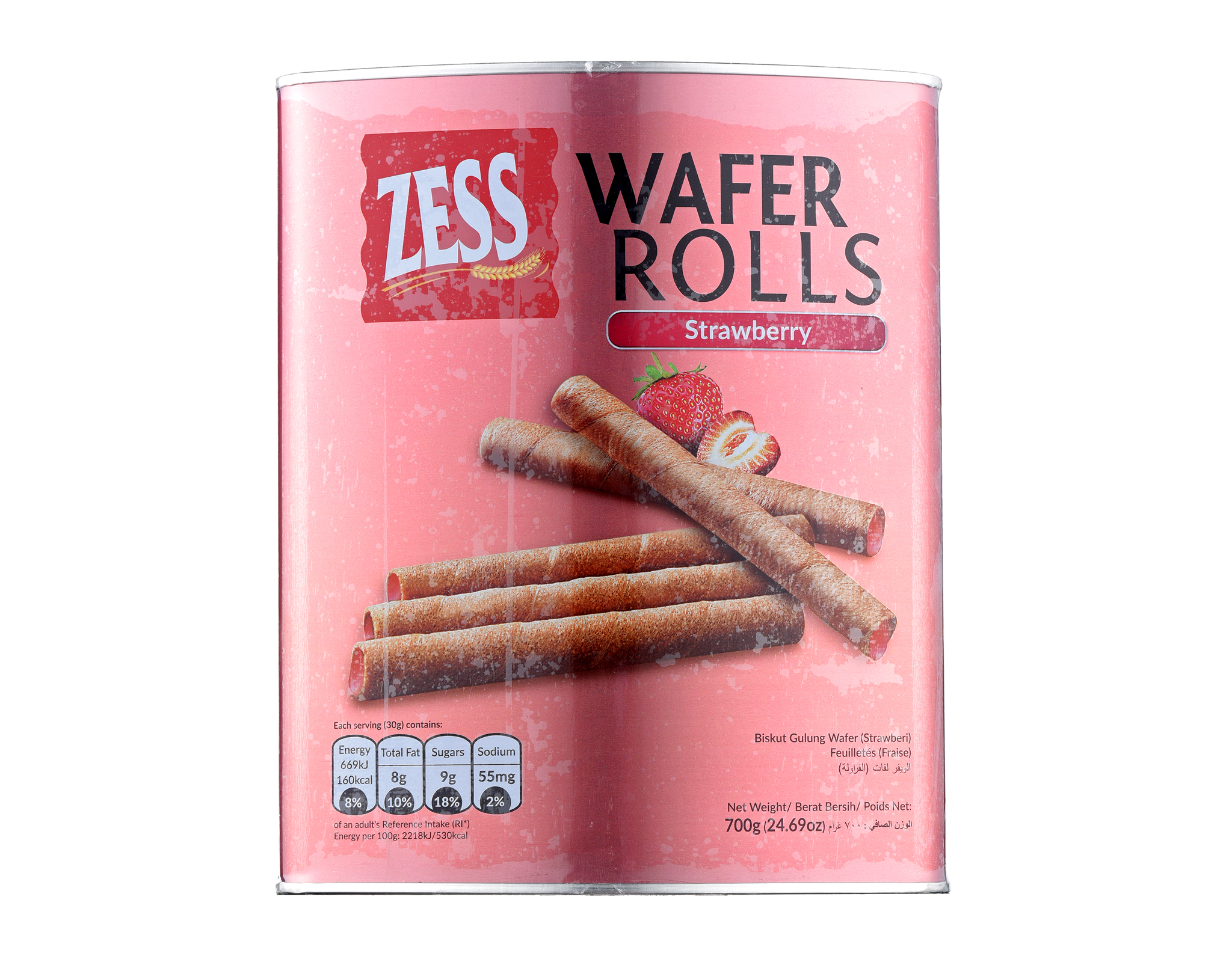 Zess Wafer Rolls Strawberry | myaeon2go