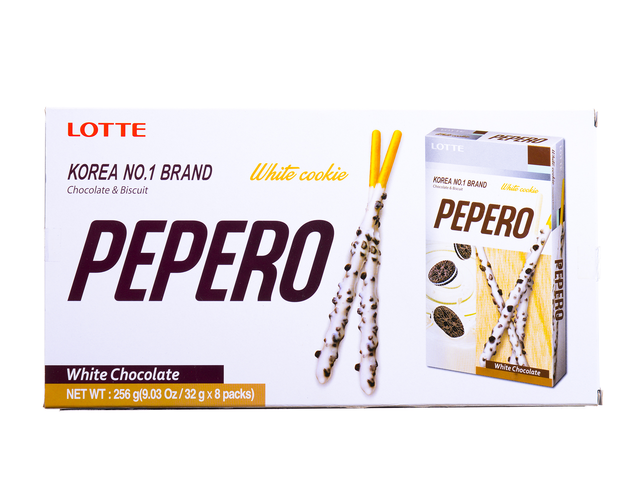 Lotte Pepero White Cookie Big Pack | myaeon2go