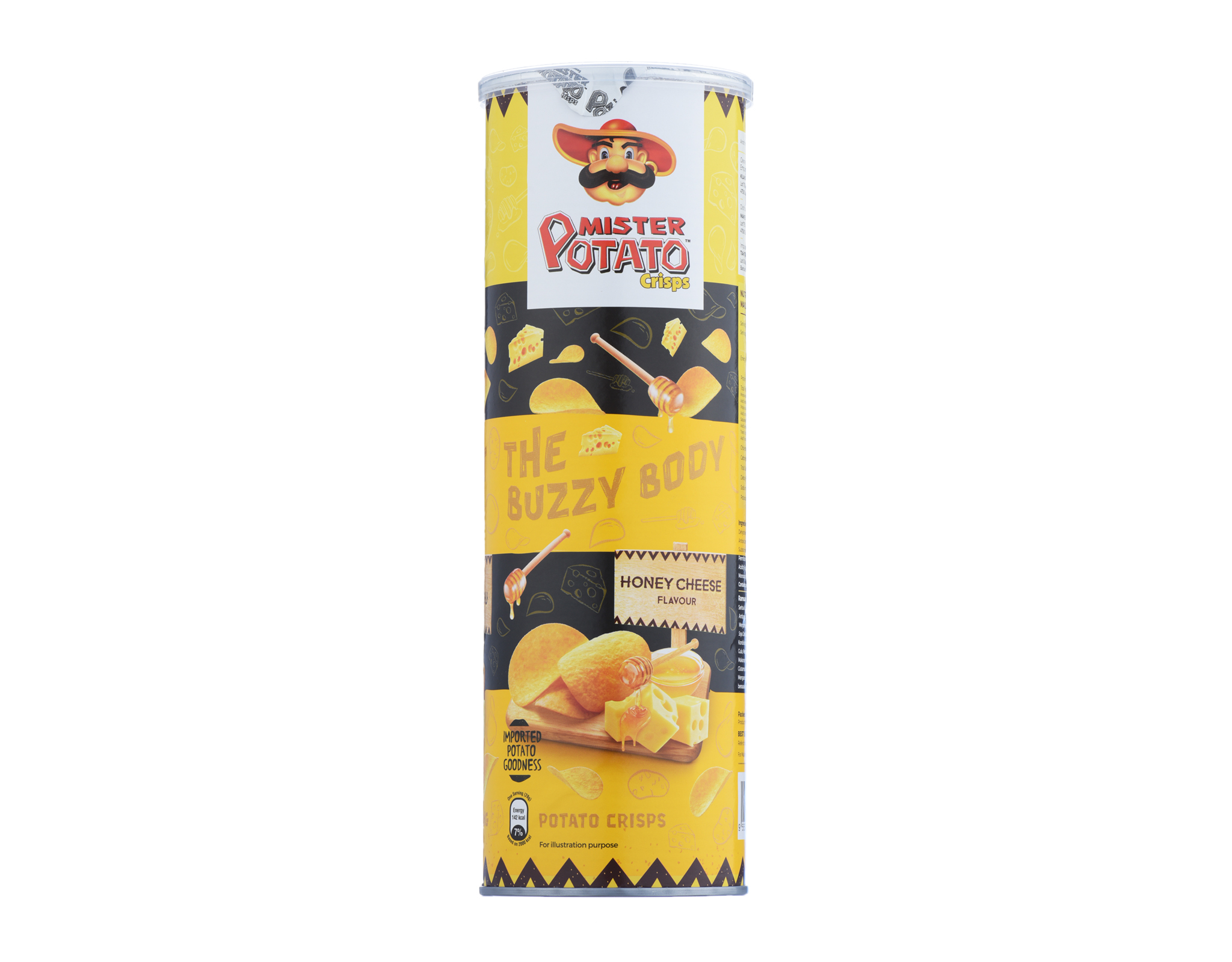 Mister Potato Honey Cheese Crisps Can | myaeon2go