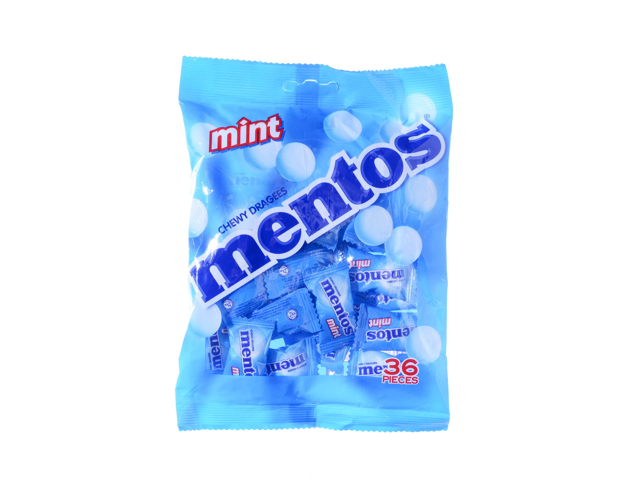 Mentos Mints Chewy Dragee Bag, 97.2 g - Mint Flavor