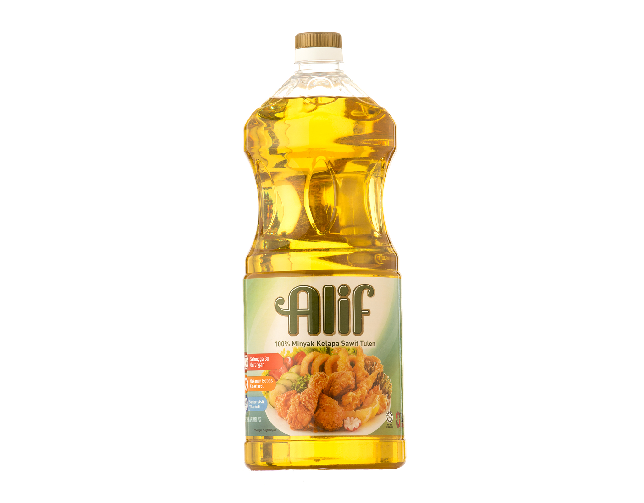 Alif Cooking Oil, 2 kg - Cholesterol Free, Vitamin E