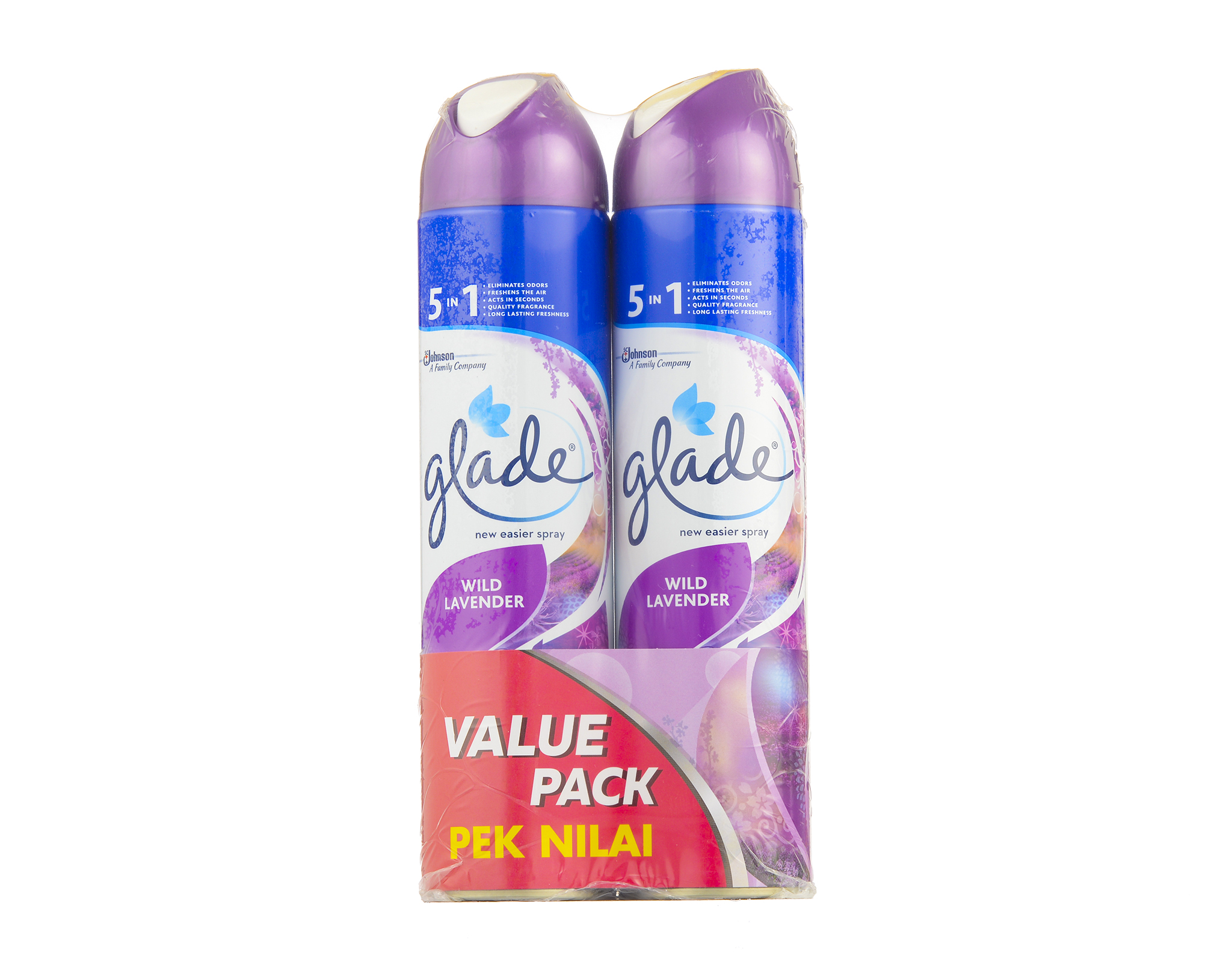 Glade Wild Lavender 2x320ml - Odor Eliminator