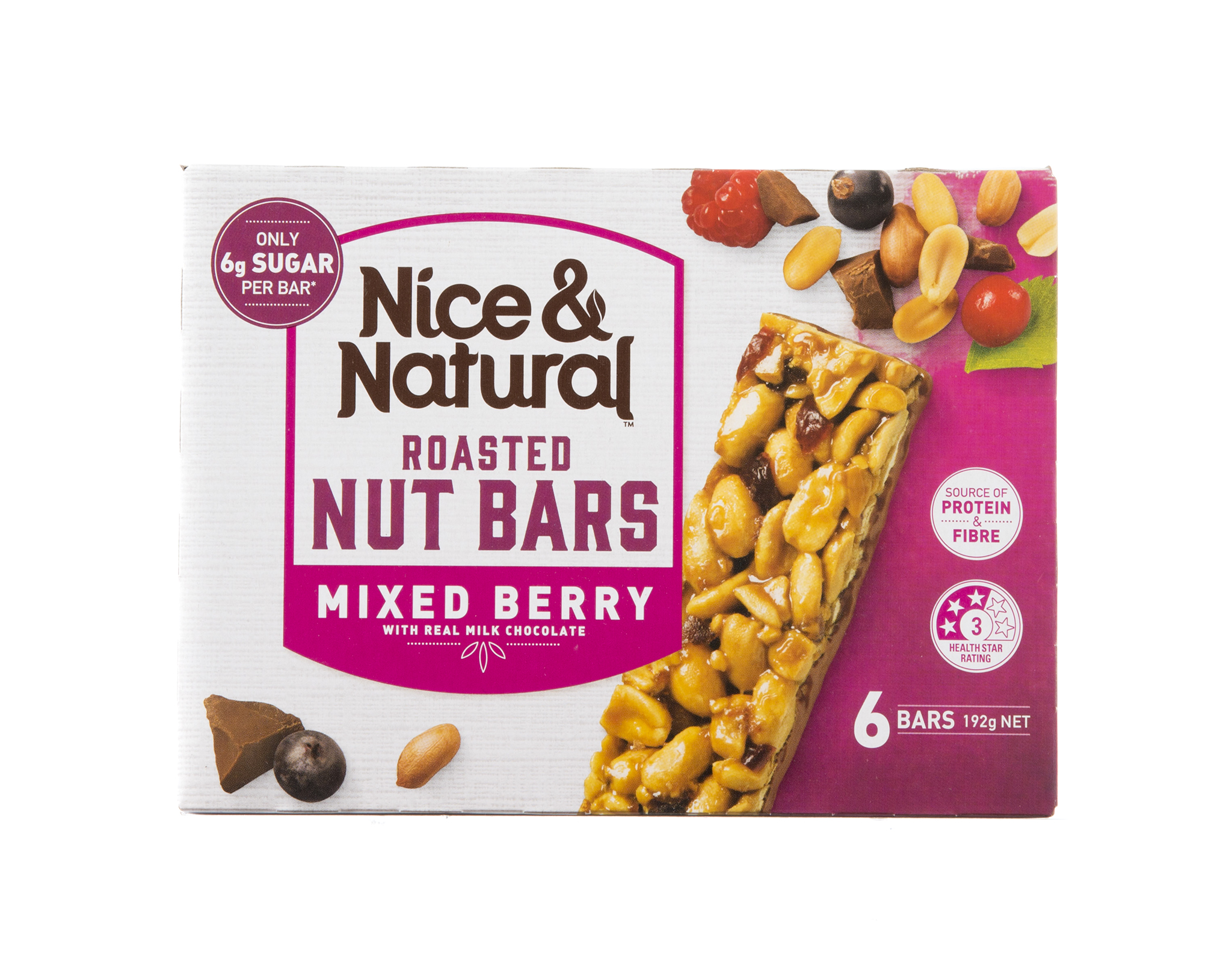 Nice & Natural Roasted Nut Bar Mix Berry | myaeon2go