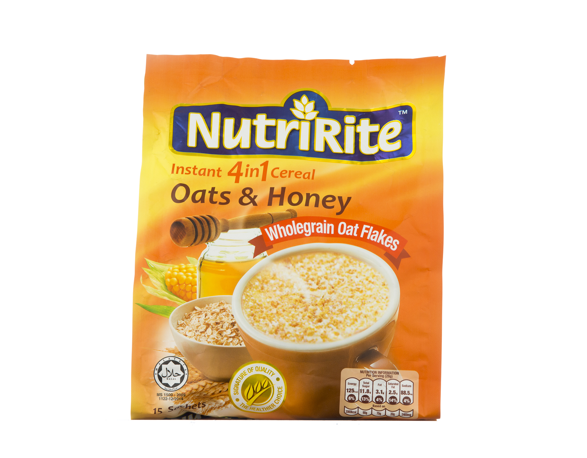myAEON2GO | Nutririte 4 In 1 Cereal Oats & Honey 15 x 28 g