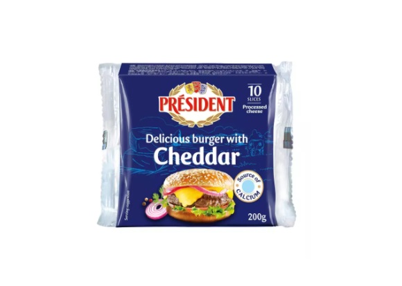 President Hamburger Sliced Cheese 10's | myaeon2go
