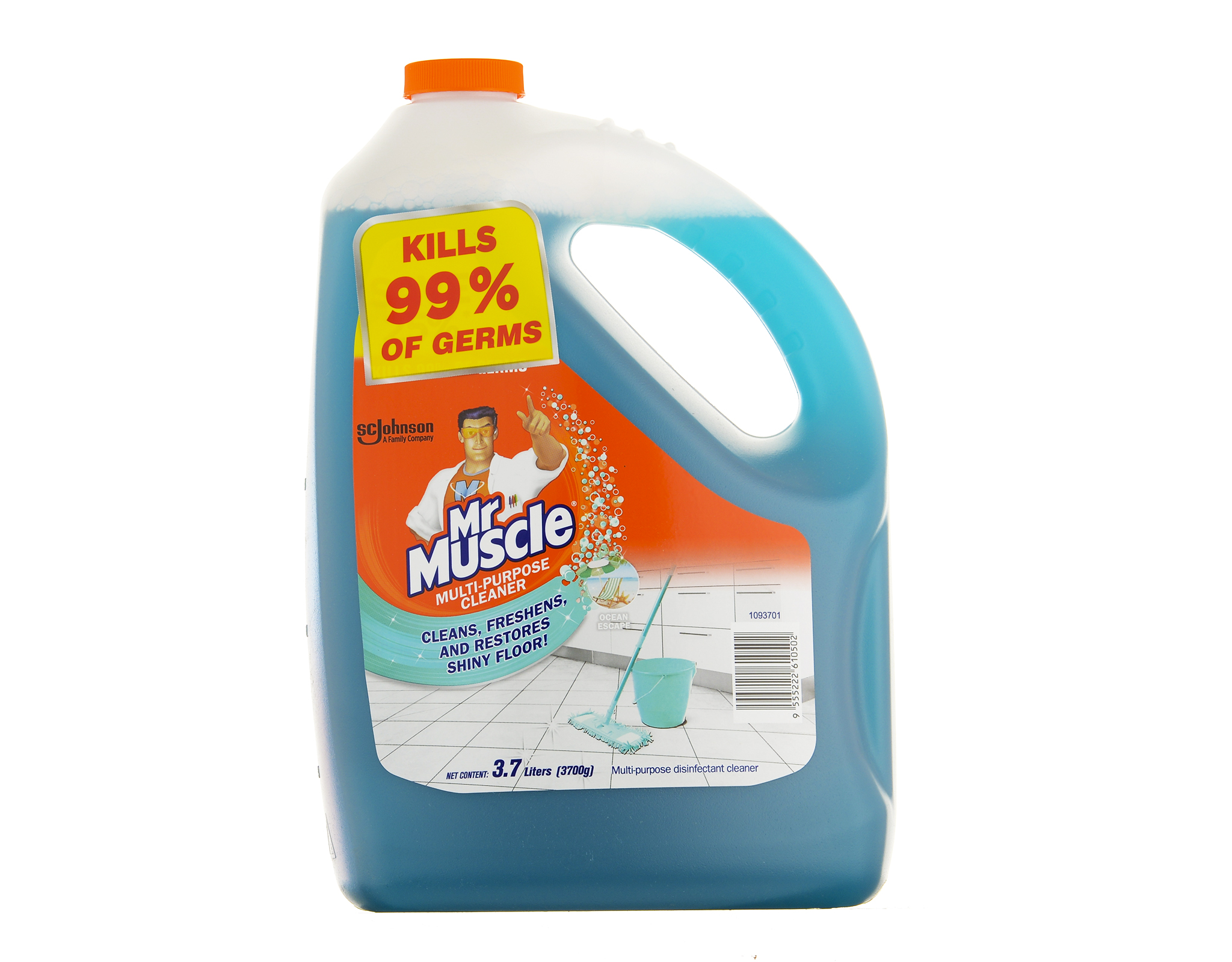 Mr Muscle Multipurpose Cleaner Ocean 3.7L - Kills 99%
