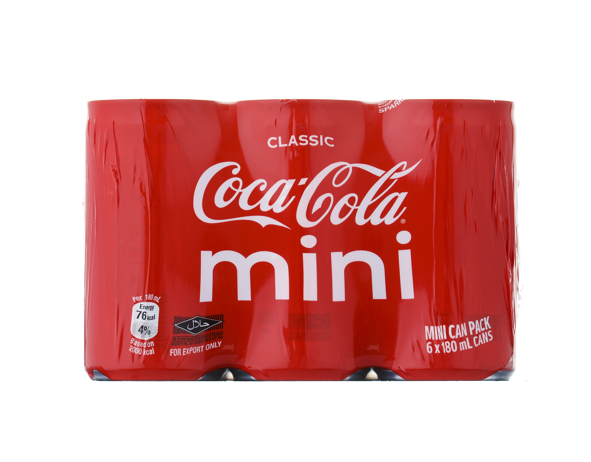 Coca-Cola Mini Asli, 6 x 180 ml - Classic Flavour