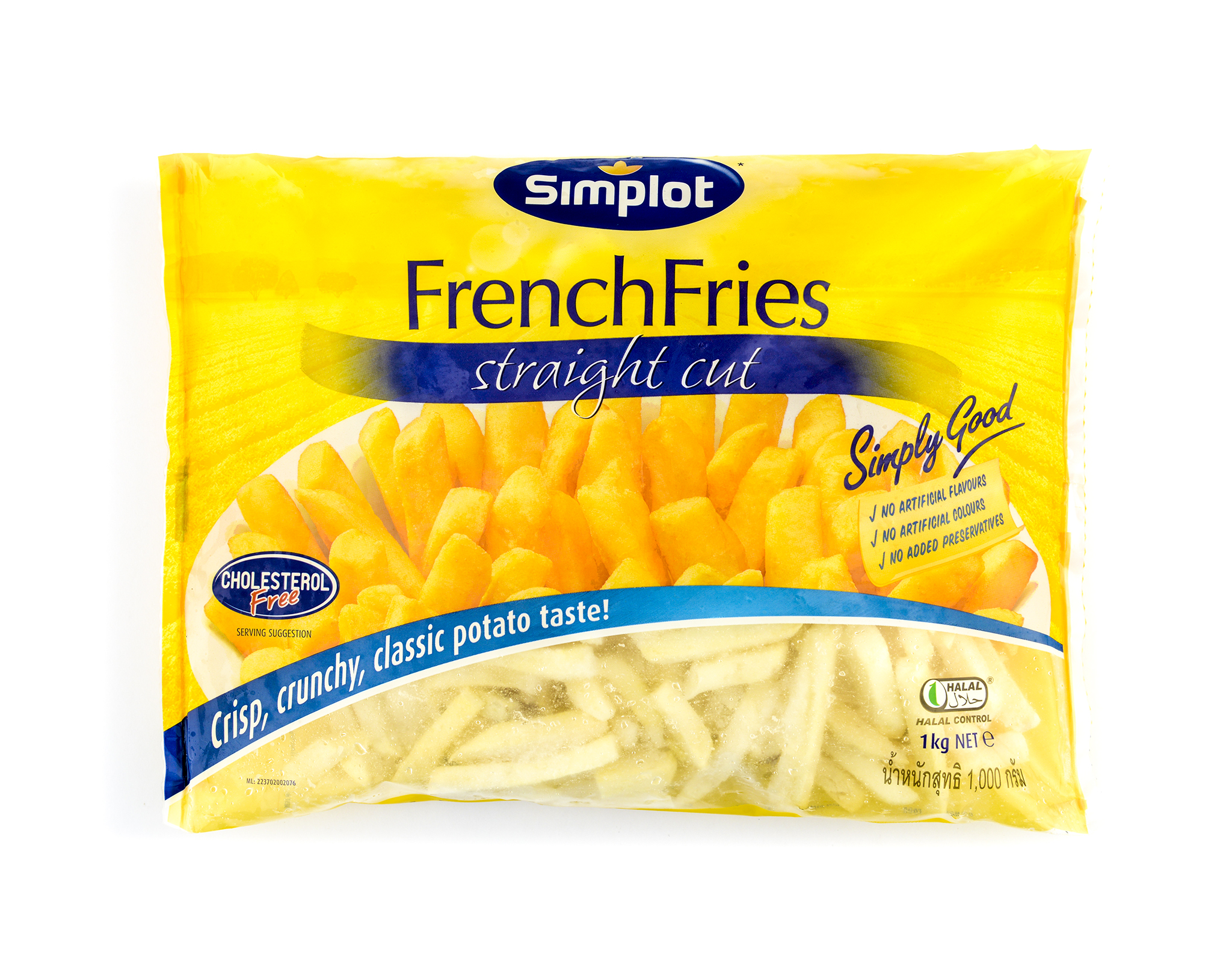 Simplot Simplot Straight Cut, 1 kg - Crisp & Crunchy