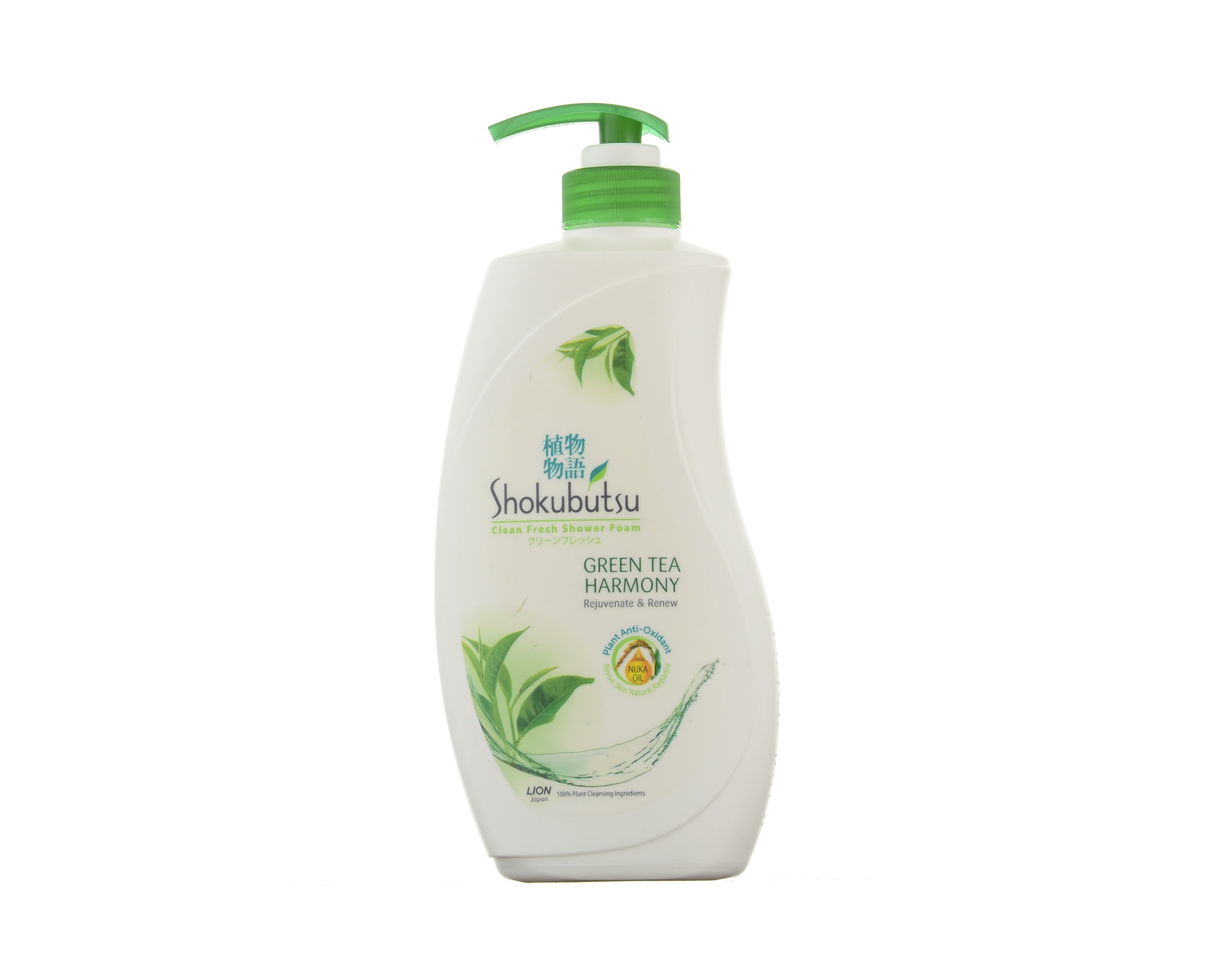 Shokubutsu Shower Foam Clean Green Tea Harmony | myaeon2go