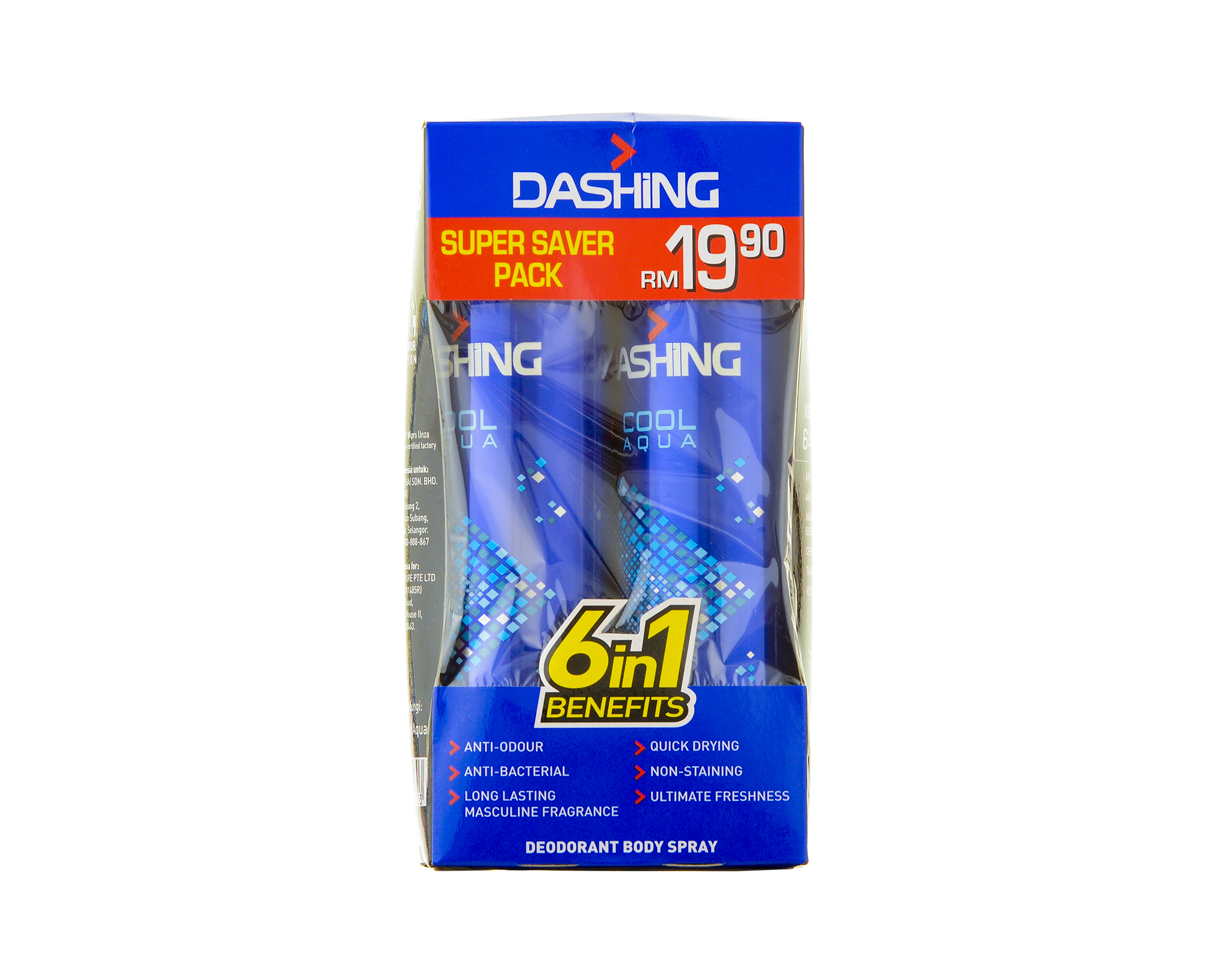 Dashing Deodorant Spray Cool Aqua | myaeon2go