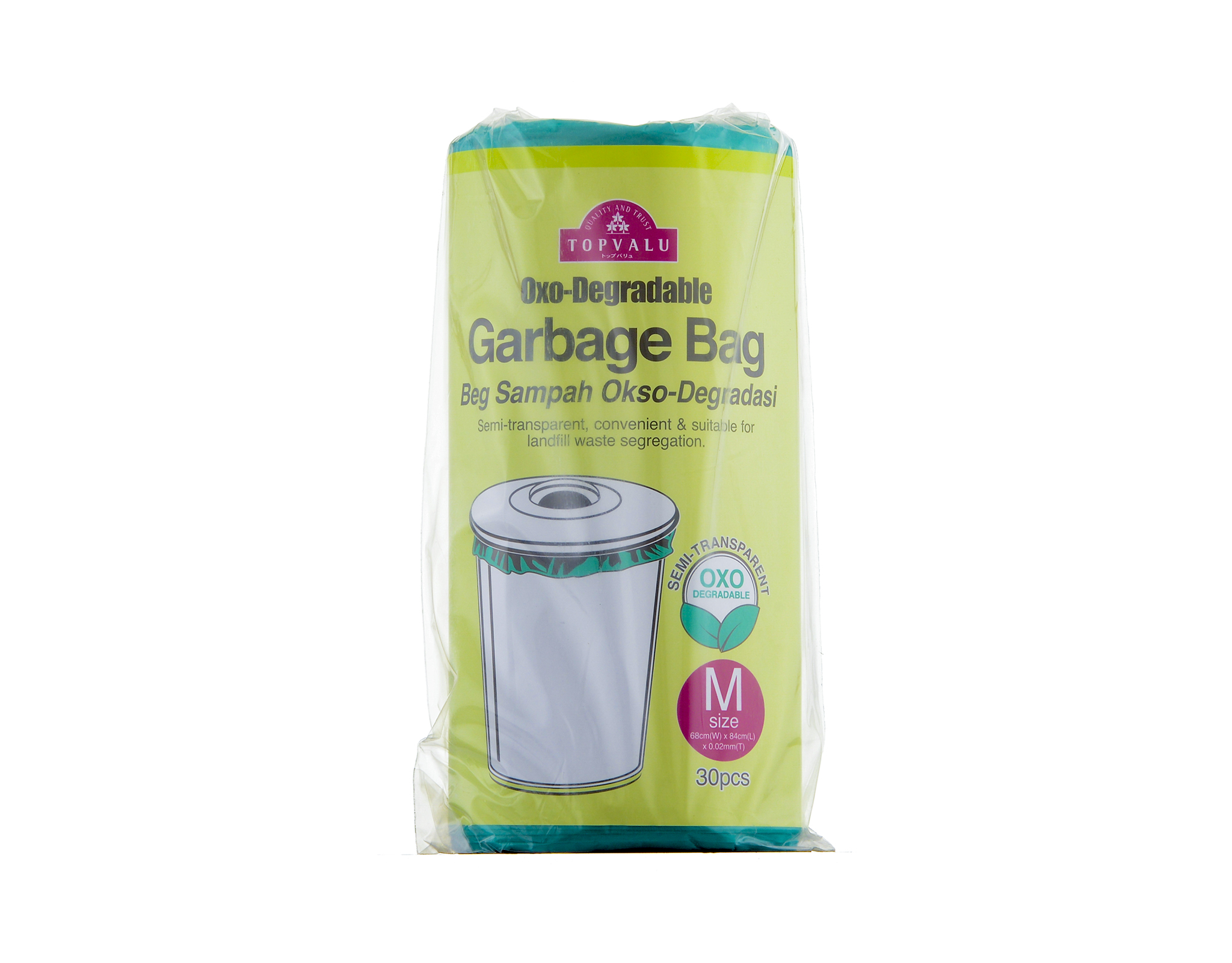 TOPVALU Oxo Garbage Bag M30 30pcs - Eco-friendly