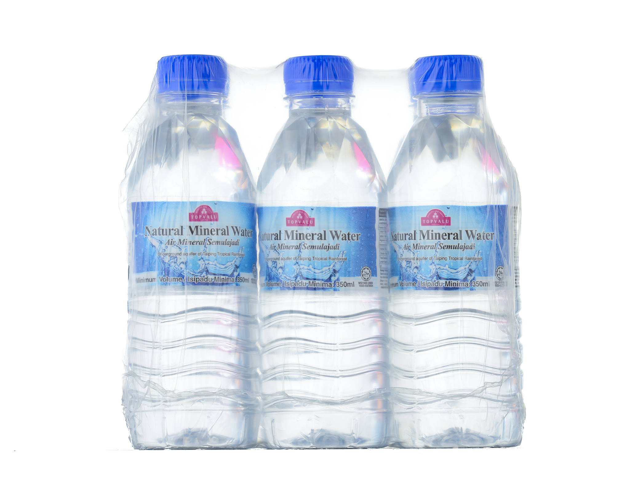 TOPVALU Mineral Water, 6 x 350 ml - Natural Refreshment