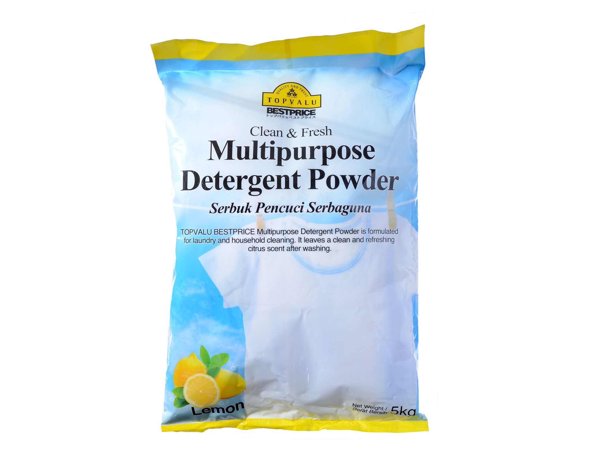 TOPVALU Powder 5kg - Multi Purpose Lemon Fresh