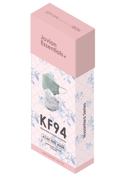 Jovian X Aeon Kf94 Nusantara Earloop Mask (2 In 1) | myaeon2go