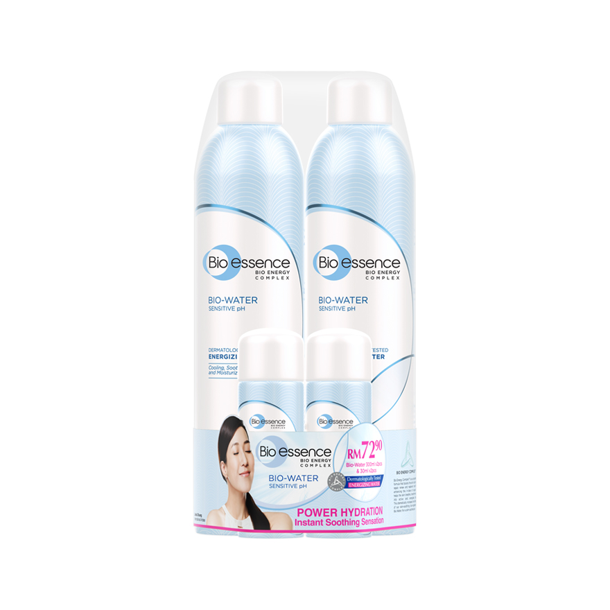 Bio -Essence Bio-Water Energizing Water Spray 300Mlx2+30Mlx2 | myaeon2go