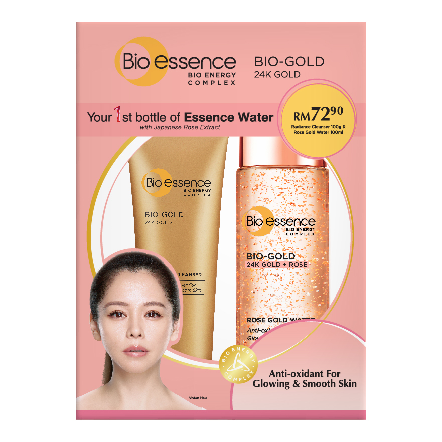 Bio -Essence Bio-Gold Cleanser 100G+Rose Gold Water 100Ml | myaeon2go