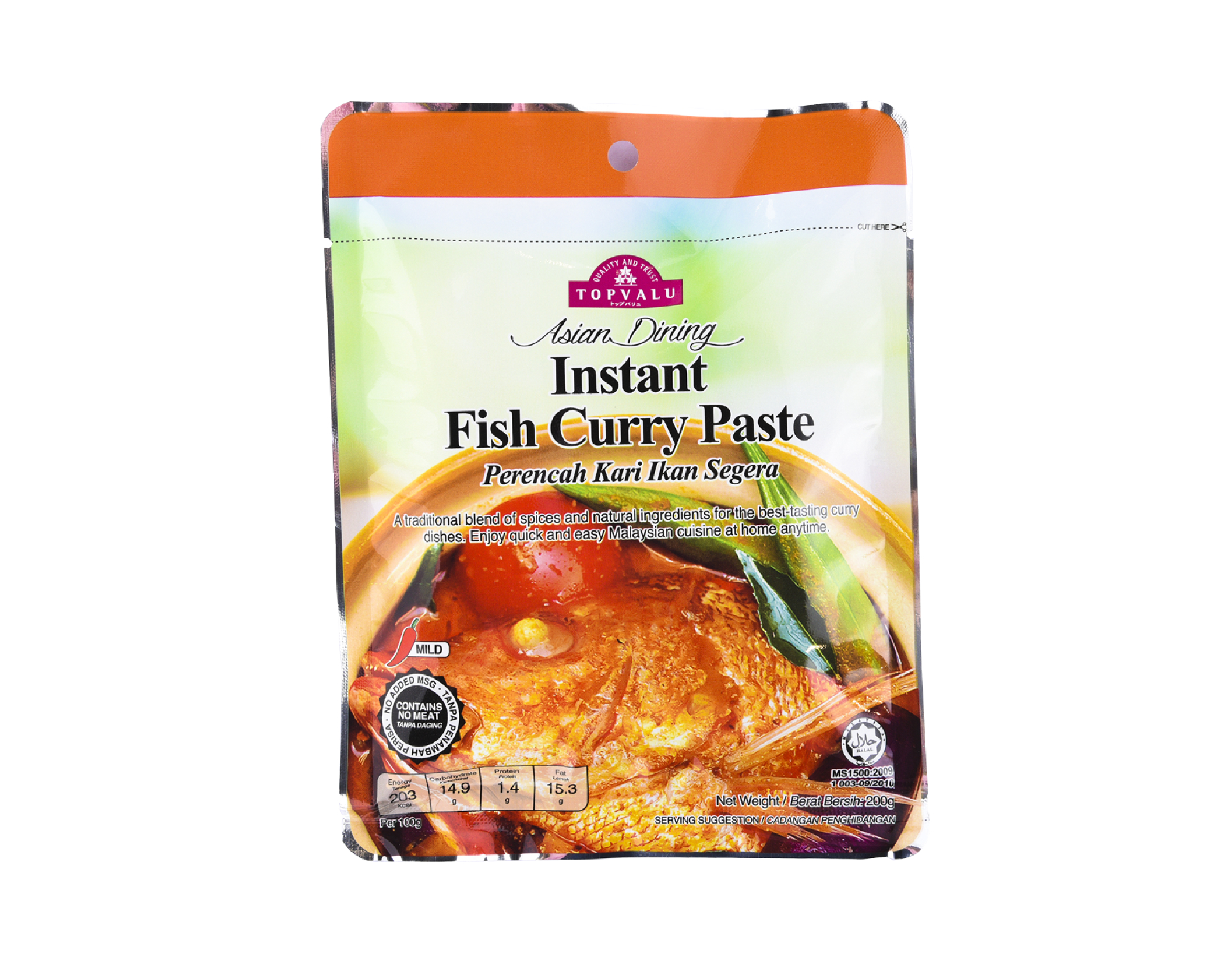 TOPVALU Instant Paste Fish Curry | myaeon2go