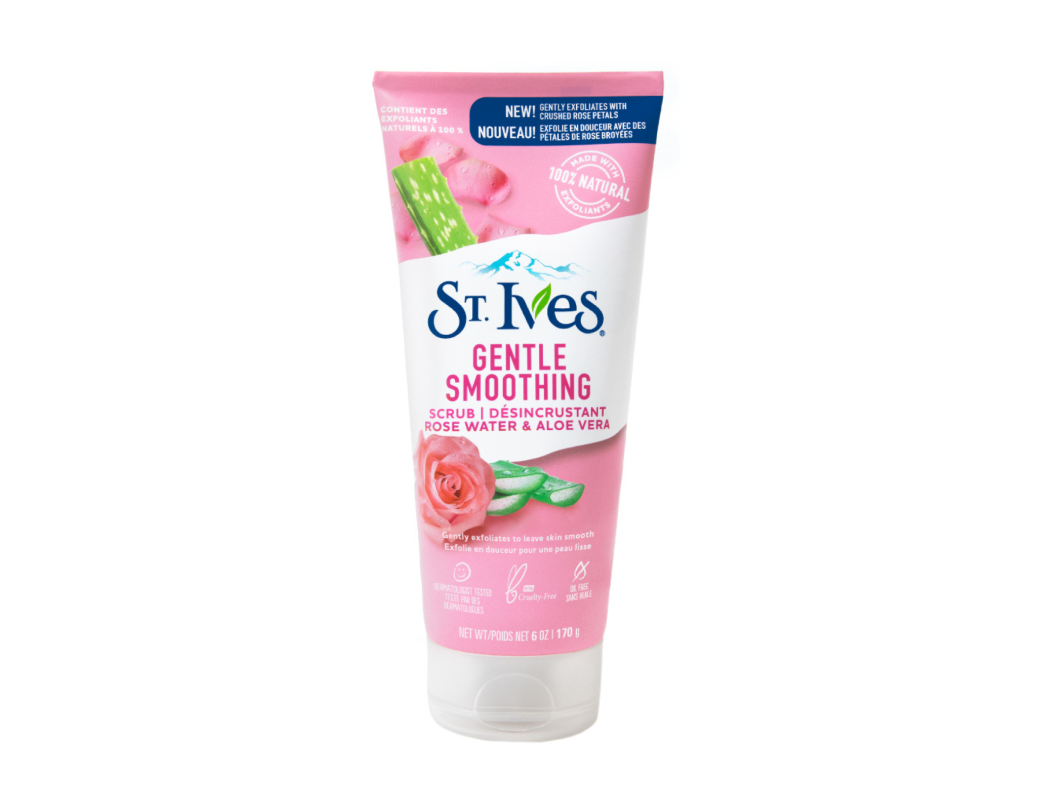 St. Ives Gentle Smoothing Rose Water & Aloe Vera Scrub | myaeon2go