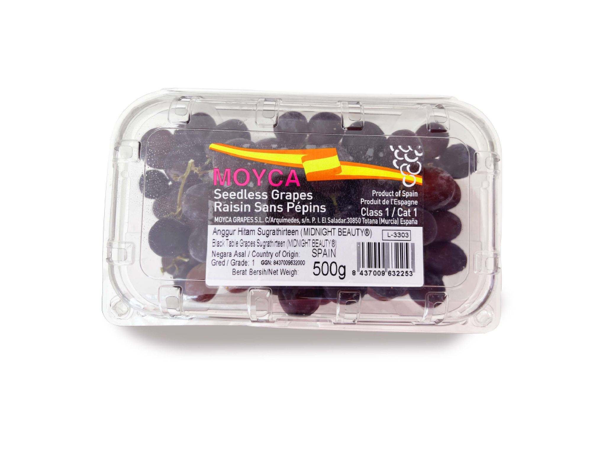 Moyca Midnight Beauty Black Seedless Grapes (Spain) | myaeon2go